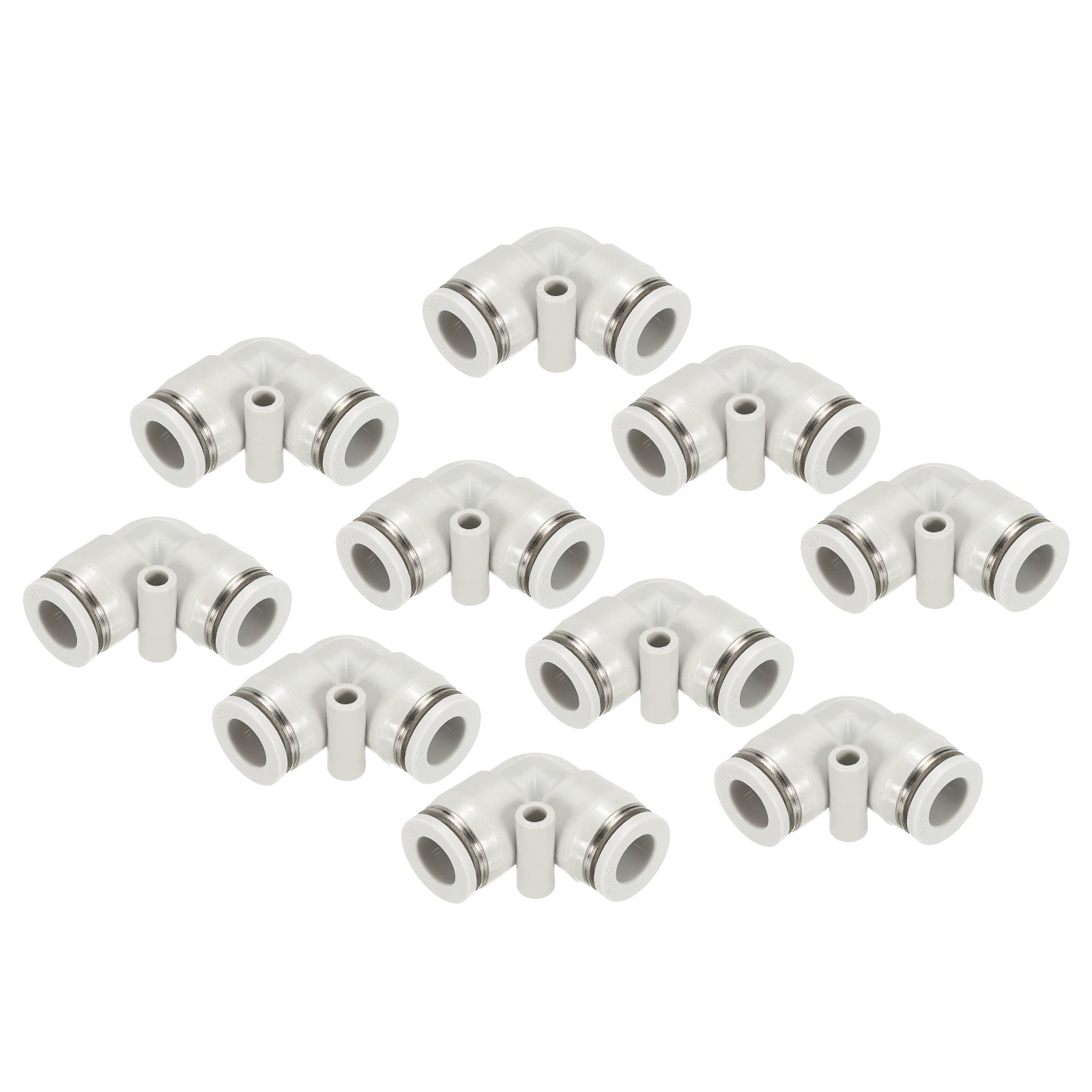Uxcell Push to Connect Fittings, 12 Pack Fittings Elbows, White, 3/8 ...