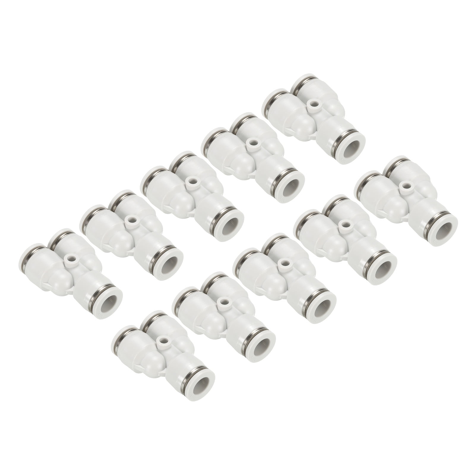 Uxcell Push to Connect Fittings, 12 Pack Fittings Splitters, White, 3/8 ...