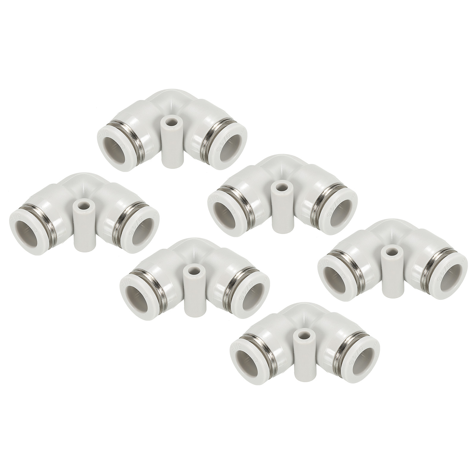 Uxcell Push to Connect Fittings, 6 Pack Fittings Elbows, White, 5/16 Inch Od - Walmart.com