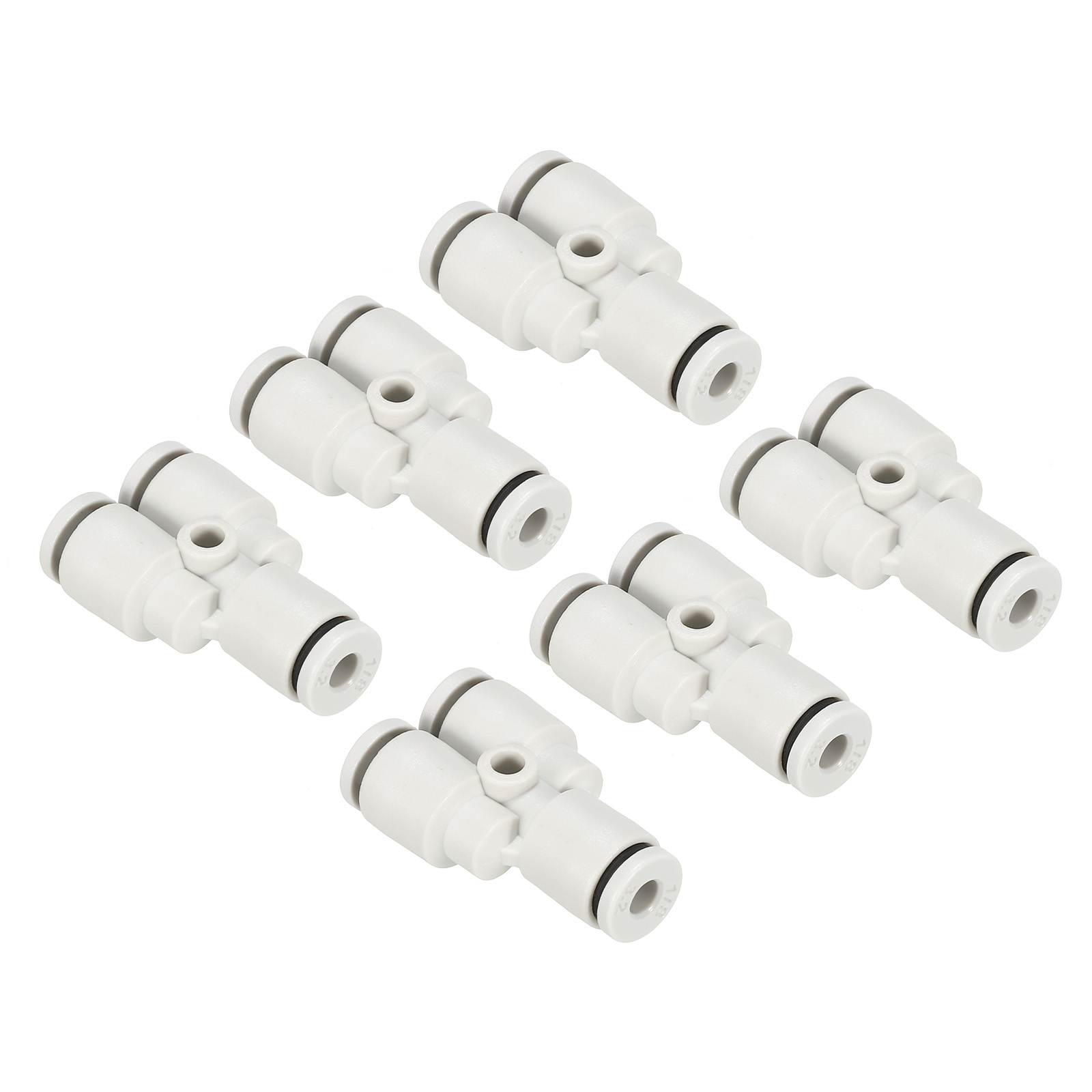 Uxcell Push to Connect Fittings, 6 Pack Fittings Splitters, White, 1/8 ...
