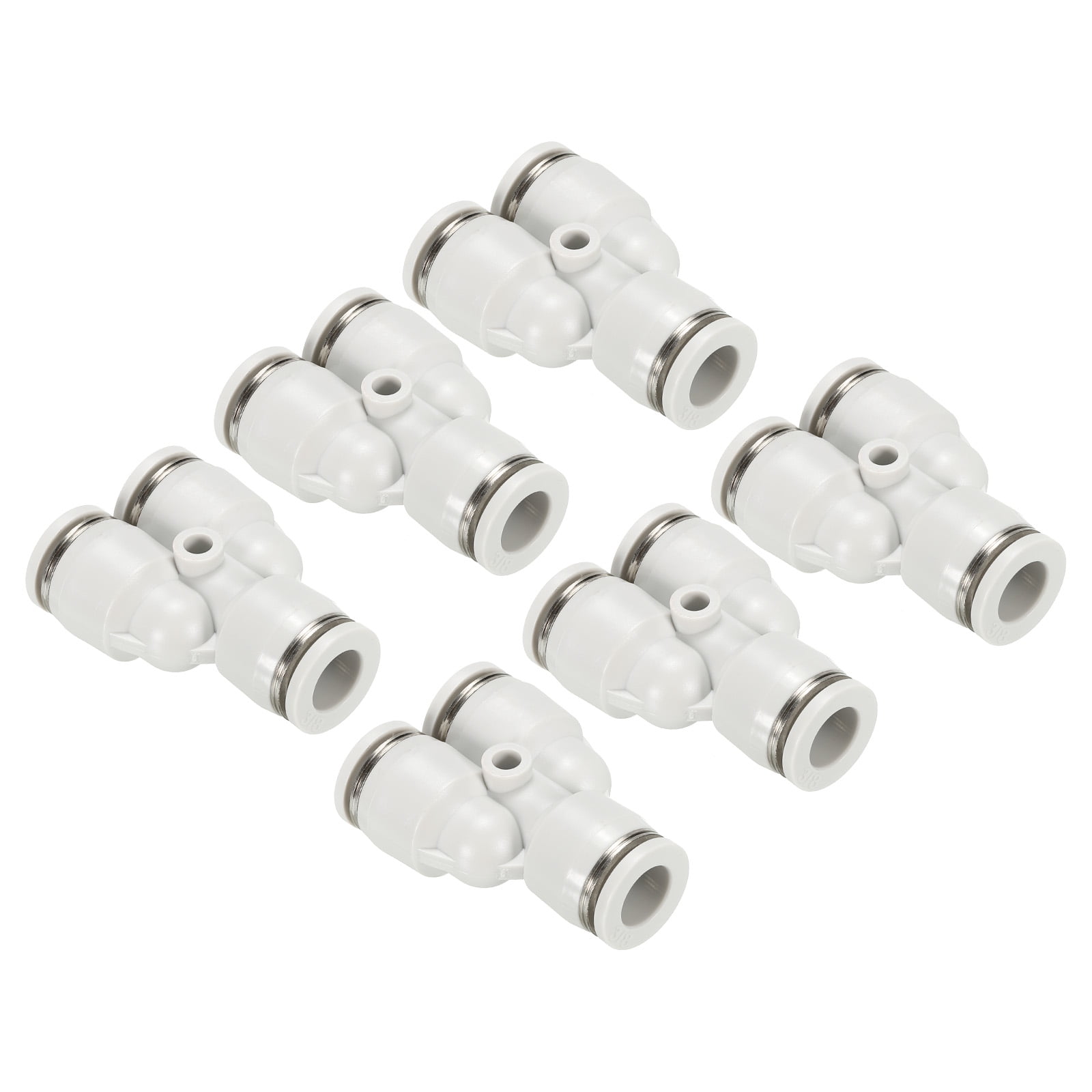 Uxcell Push to Connect Fittings, 6 Pack Fittings Splitters, White, 3/8 Inch Od - Walmart.com