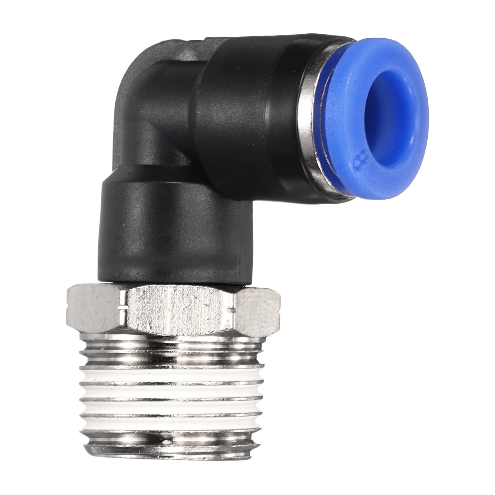 Uxcell Push to Connect Fittings 6mm to UNF10-32 Male Plastic Elbows ...