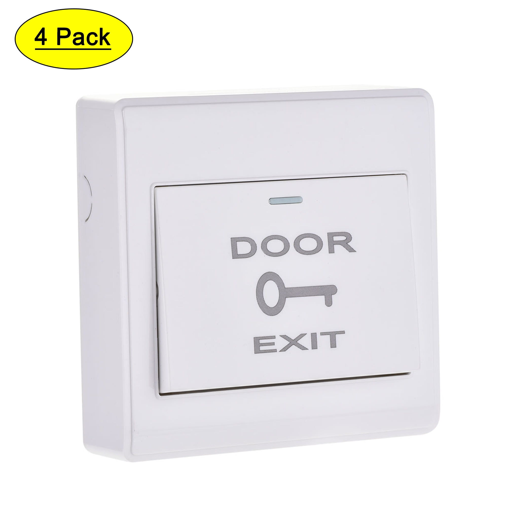 Uxcell Push to Exit Button Release Switch Door Access Control System PC Panel 86mmx86mm 12V 3A ...