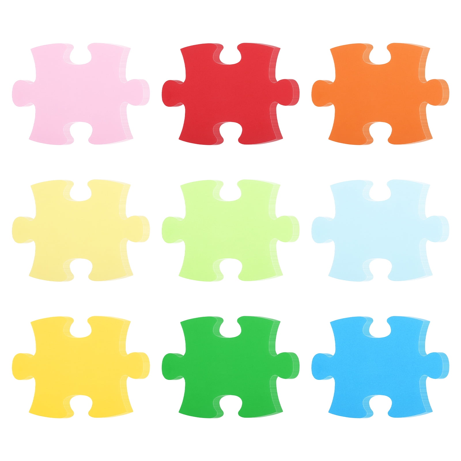 Uxcell Puzzle Cutouts, 108 Pack Paper Puzzle, Colorful Puzzle Cutout ...