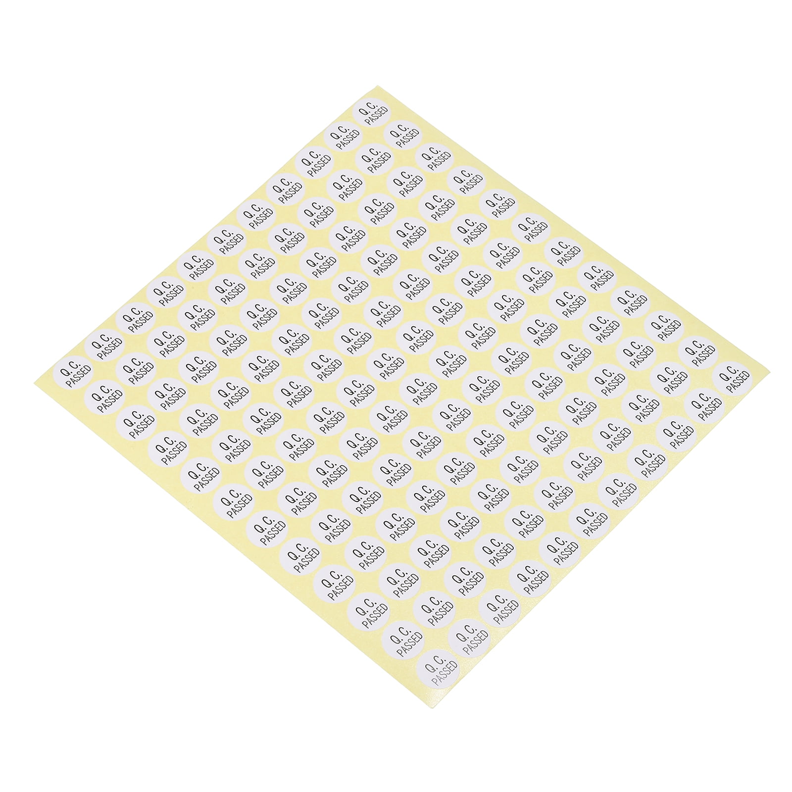 Uxcell QC Passed Stickers 0.5", 15 Sheet Oval Adhesive Labels for ...