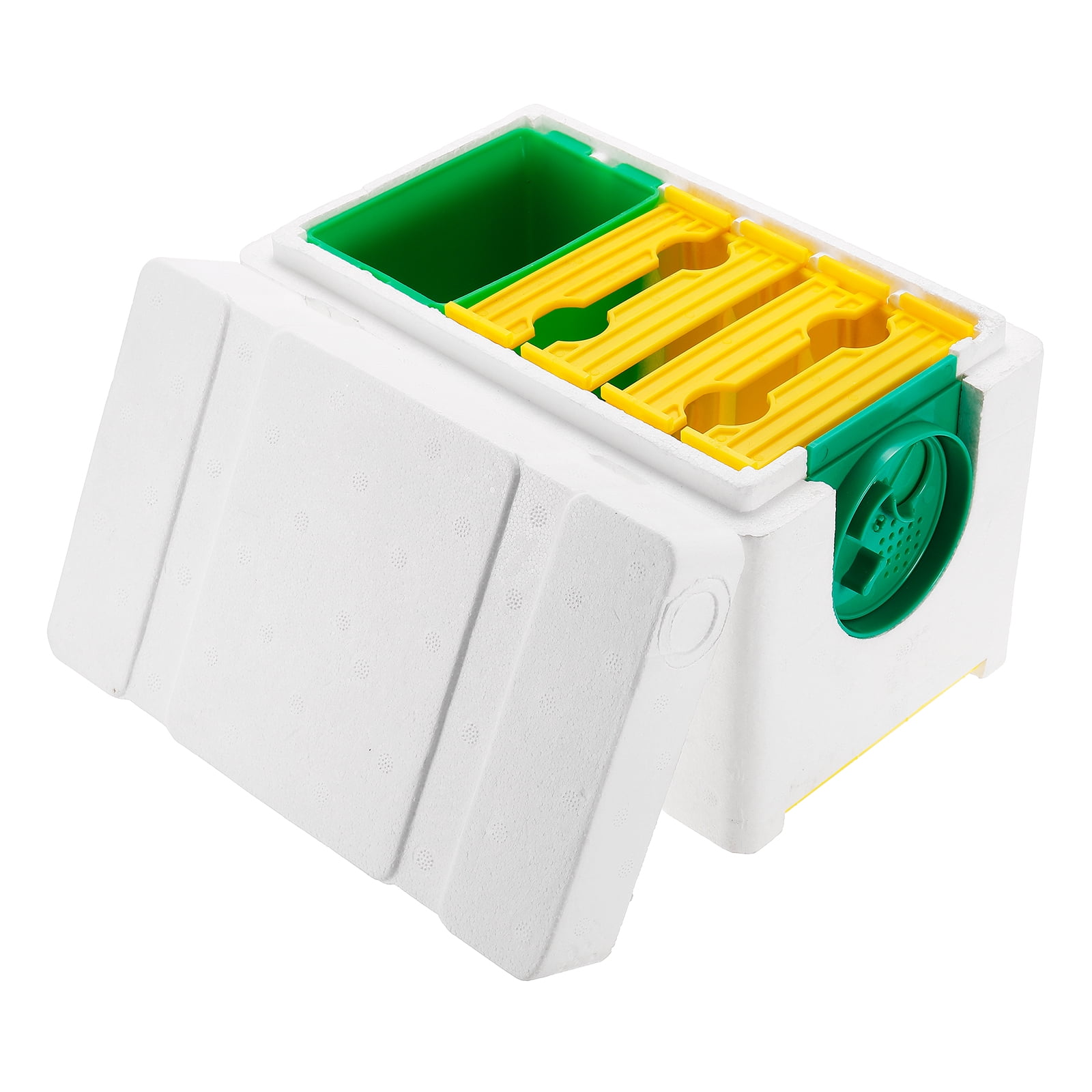 Uxcell Queen Bee Box, Mini Foam Beehive Queen Rearing Box, Yellow Green ...