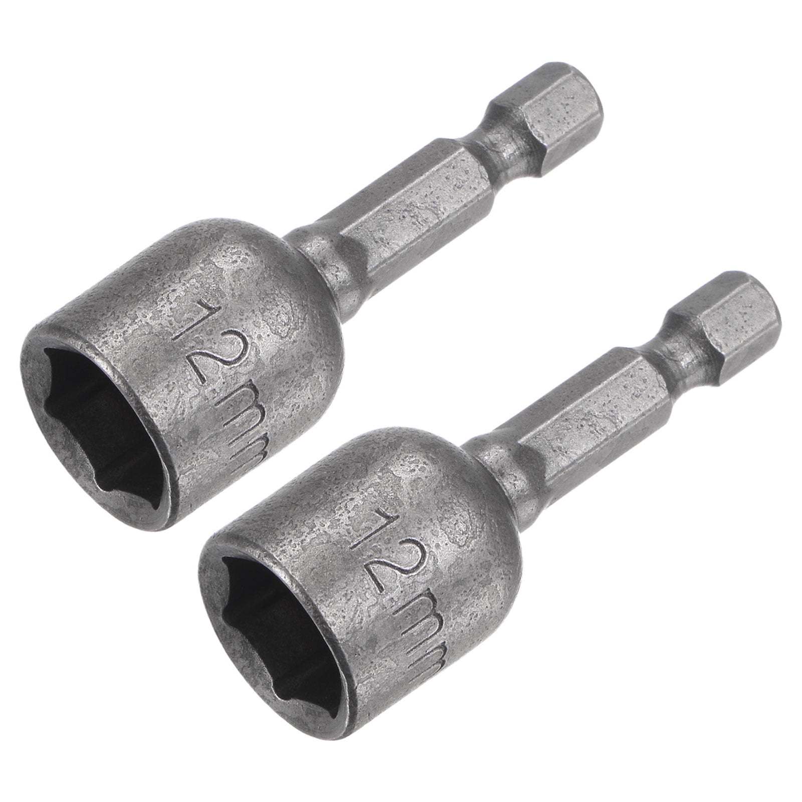 Uxcell Quick-Change Nut Driver Bit, 1/4" Hex Shank 12mm Magnetic Nut ...