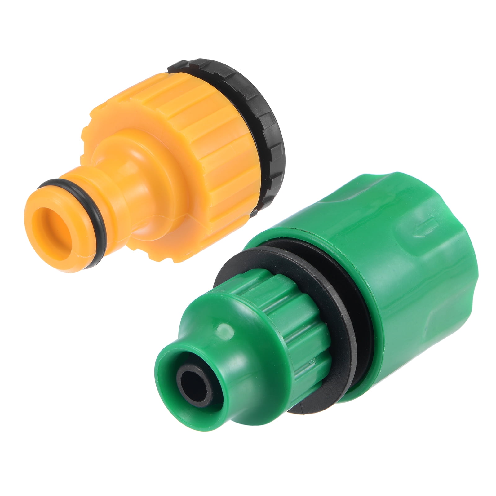 Uxcell Quick Connector Faucet Hose Fitting G1/2 Yellow Green - Walmart.com