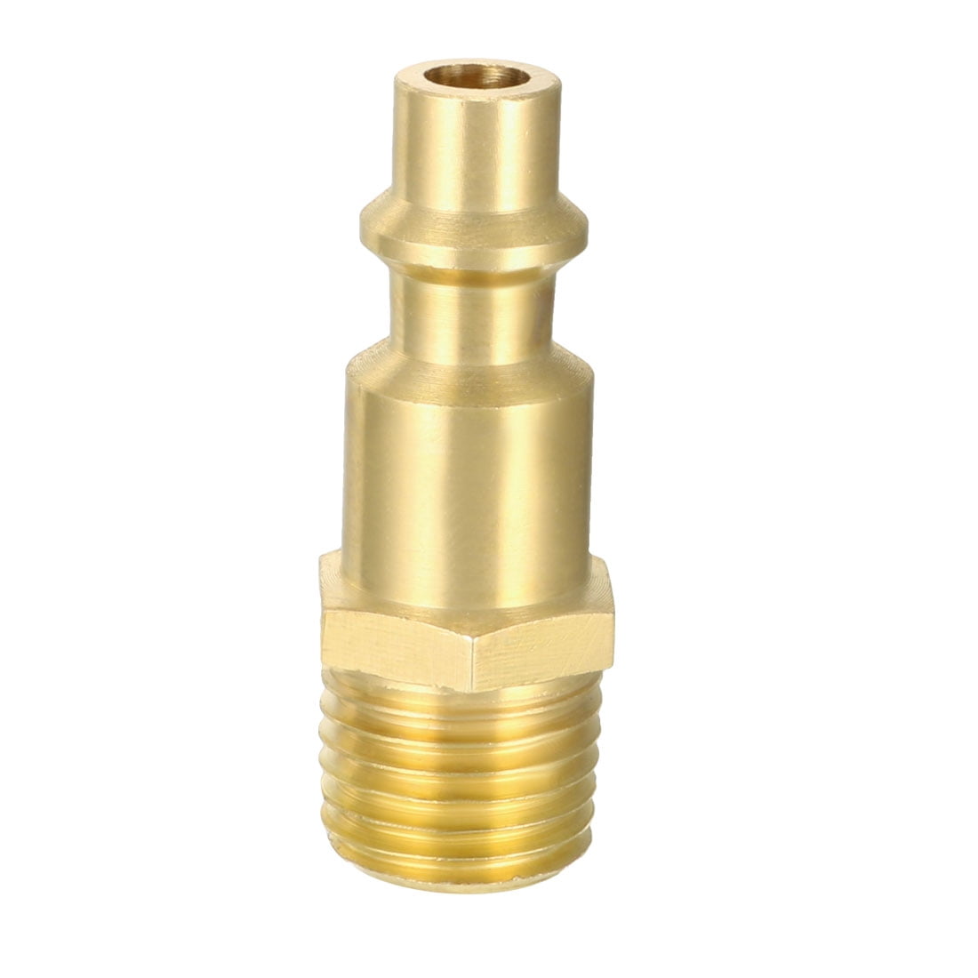 Uxcell Quick Coupler Air Quick Connect Fitting 1/4NPT Male Thread Brass ...