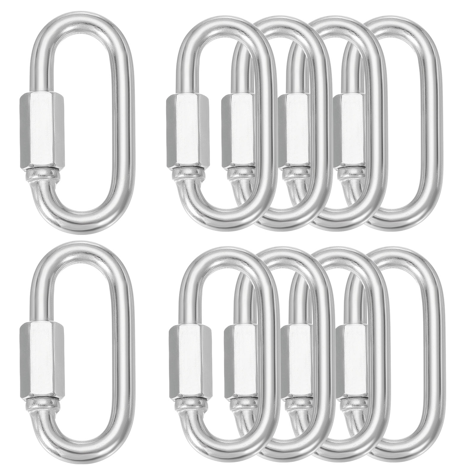 Uxcell Quick Links Stainless Steel Chain Connector Large Opening Screw ...