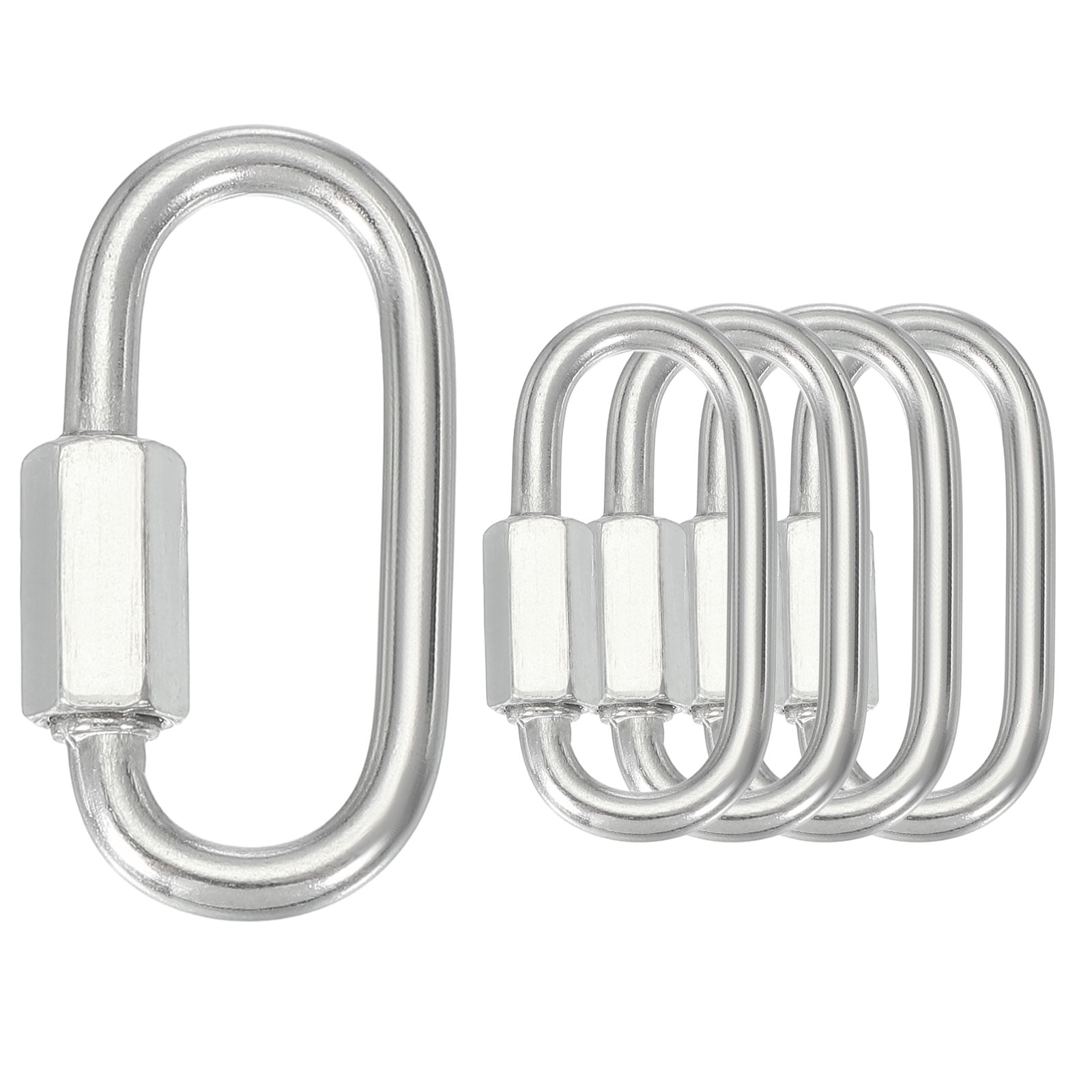 Uxcell Quick Links Stainless Steel Chain Connector Large Opening Screw ...