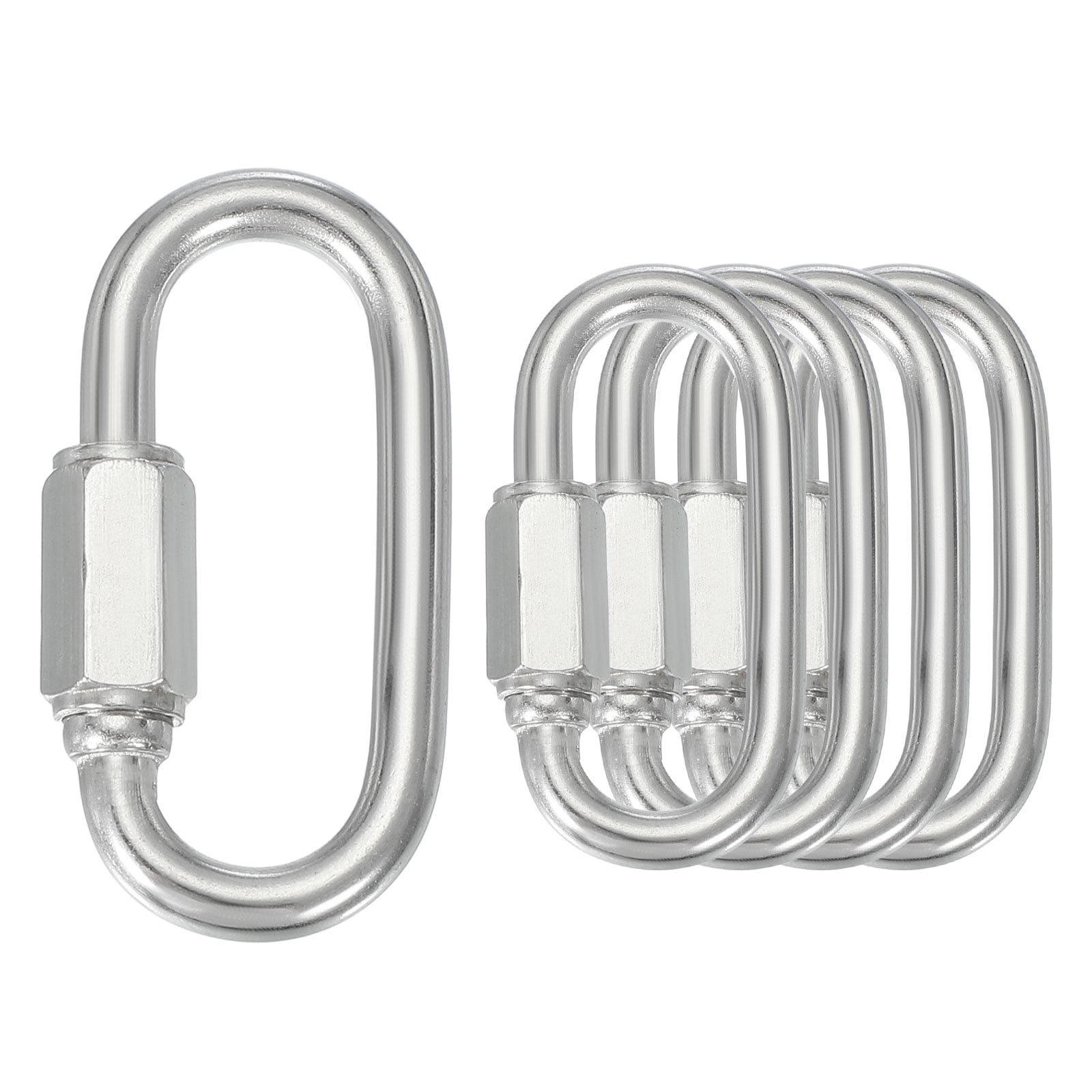 Uxcell Quick Links Stainless Steel Chain Connector Large Opening Screw ...