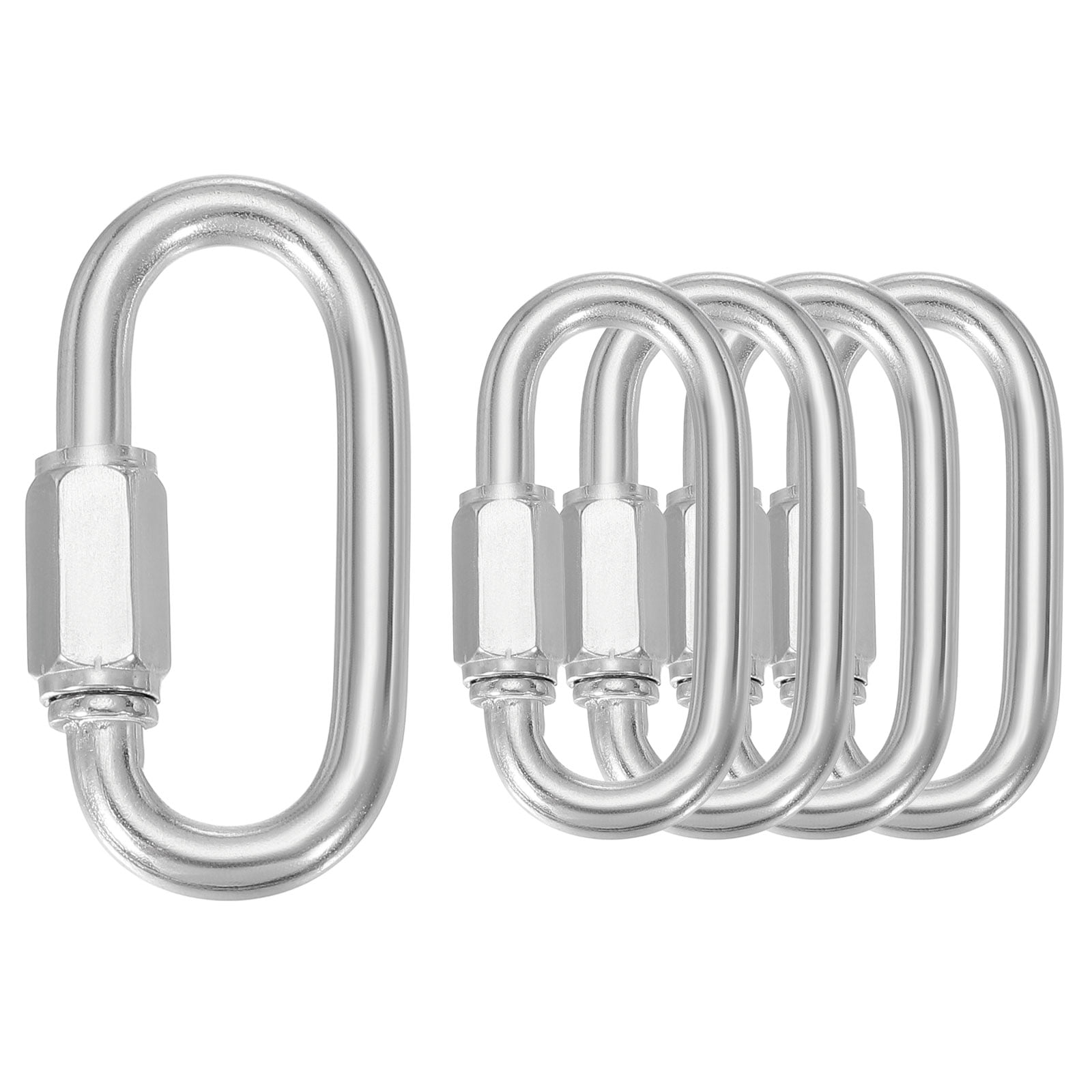 Uxcell Quick Links Stainless Steel Chain Connector Large Opening Screw ...