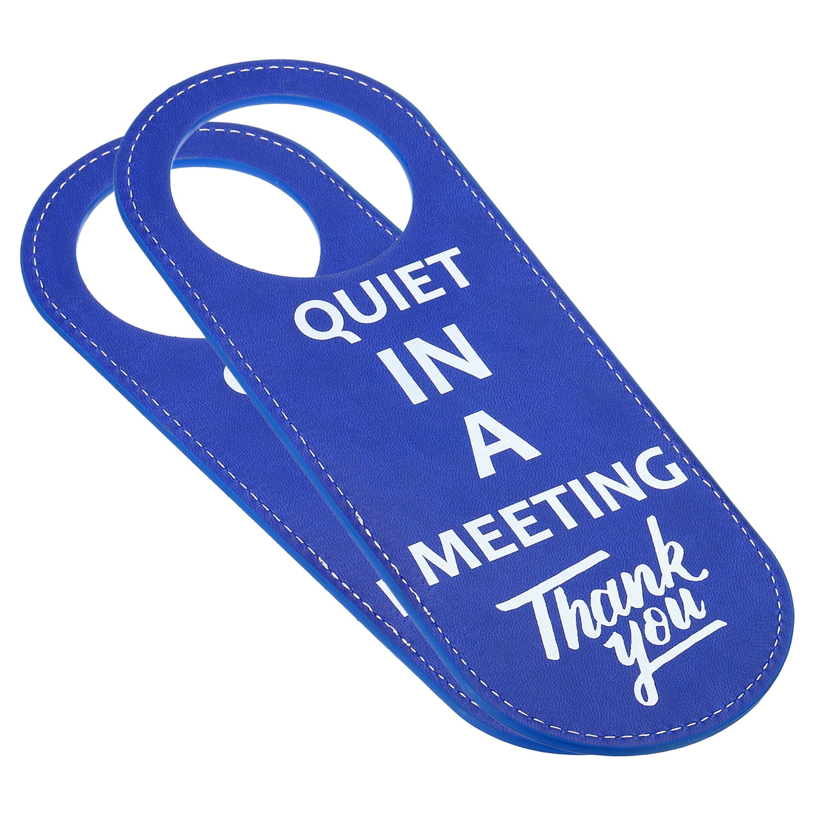 Uxcell Quiet In Meeting Door Hang Sign Double Sided Privacy Sign Blue 2 ...