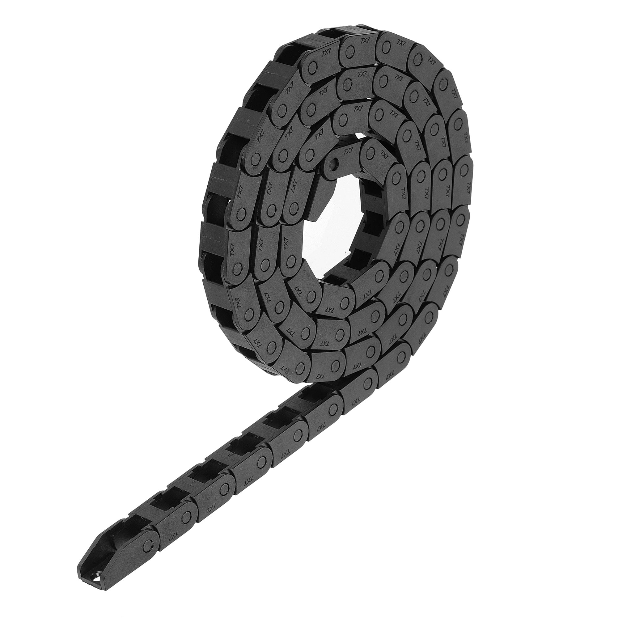 Uxcell R25 7x7mm Drag Chain Cable Carrier Non-openable Type 1 Meter ...