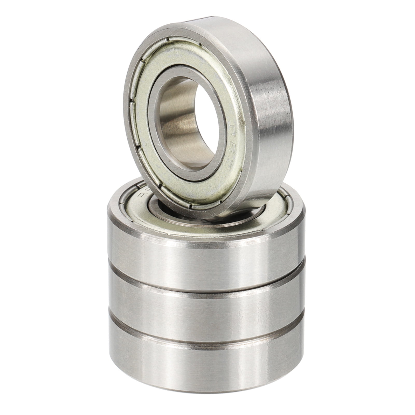 Uxcell R8ZZ Deep Groove Ball Bearing 1/2" x 1-1/8" x 5/16" Double Rubber Sealed, 4 Pack ...