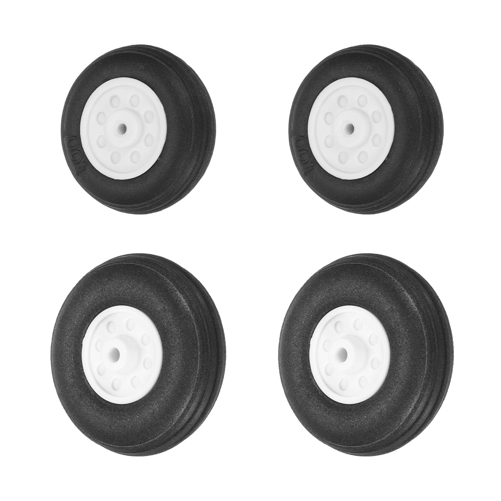 Uxcell RC Airplane Wheels Set, 1"/1.3" Dia RC Airplane Aircraft Rubber ...