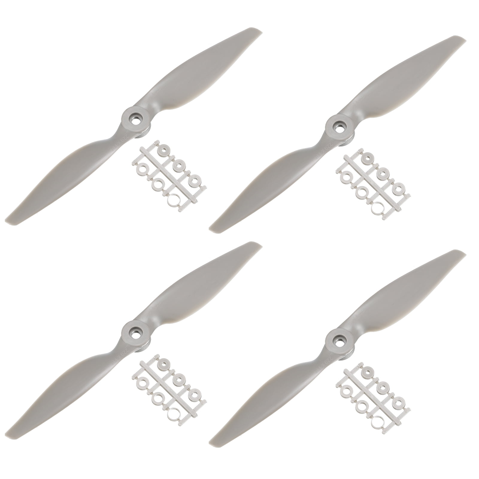 Uxcell RC Propellers 2 Vane Blades Props 10x5 Inch Grey with Adapter ...