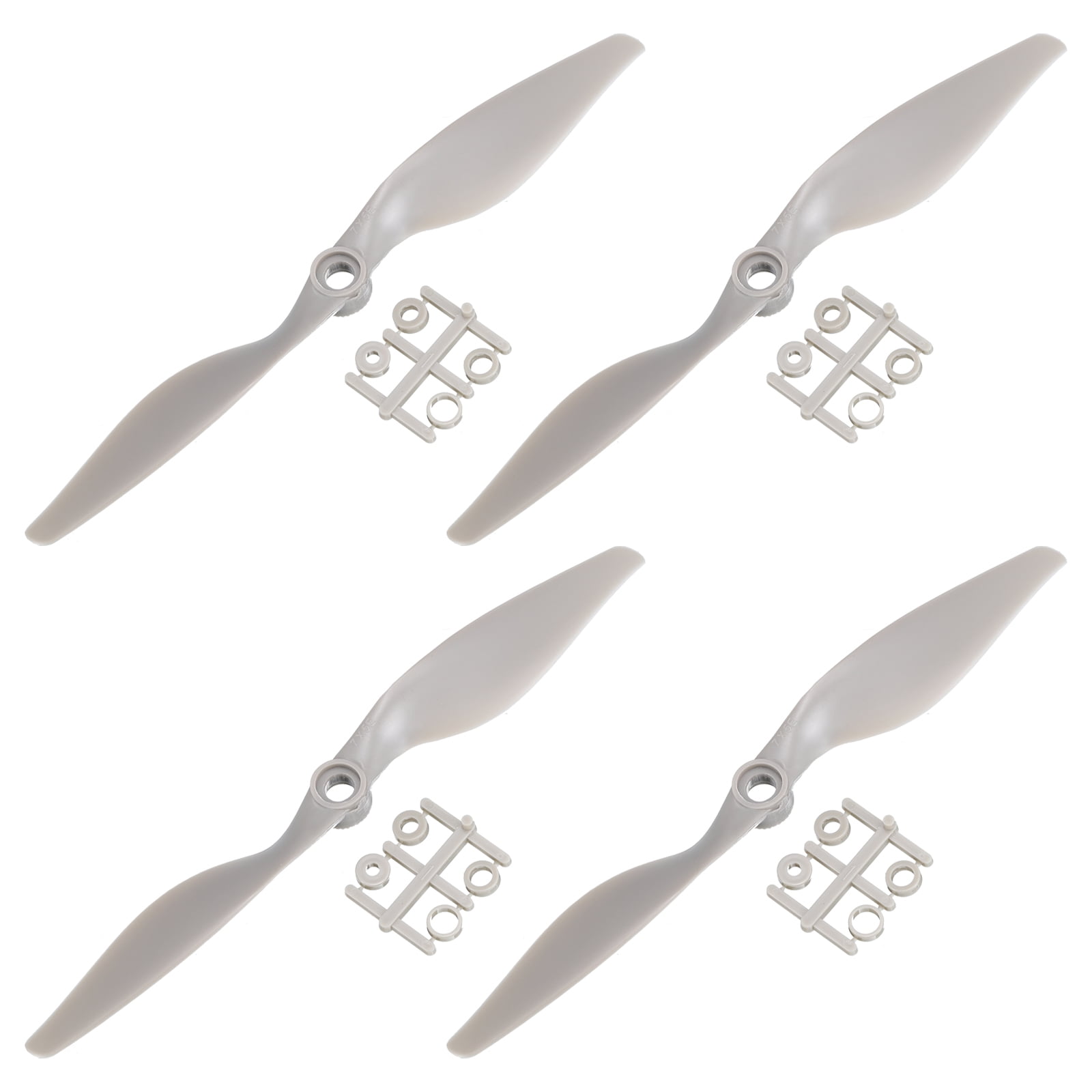 Uxcell RC Propellers 2 Vane Blades Props 8x4 Inch Grey with Adapter ...