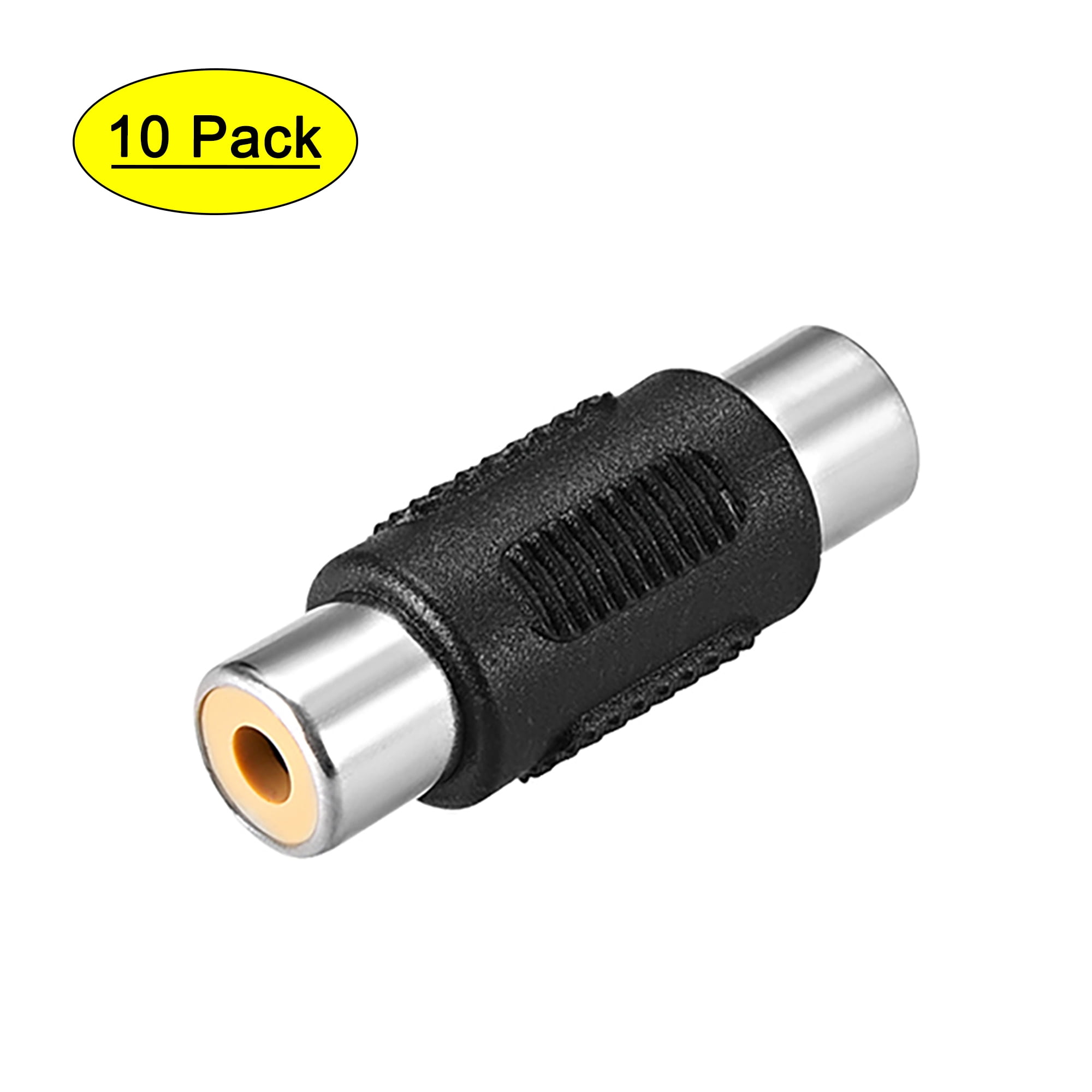 Uxcell RCA Female to Female Connector Stereo Audio Video Cable Adapters ...