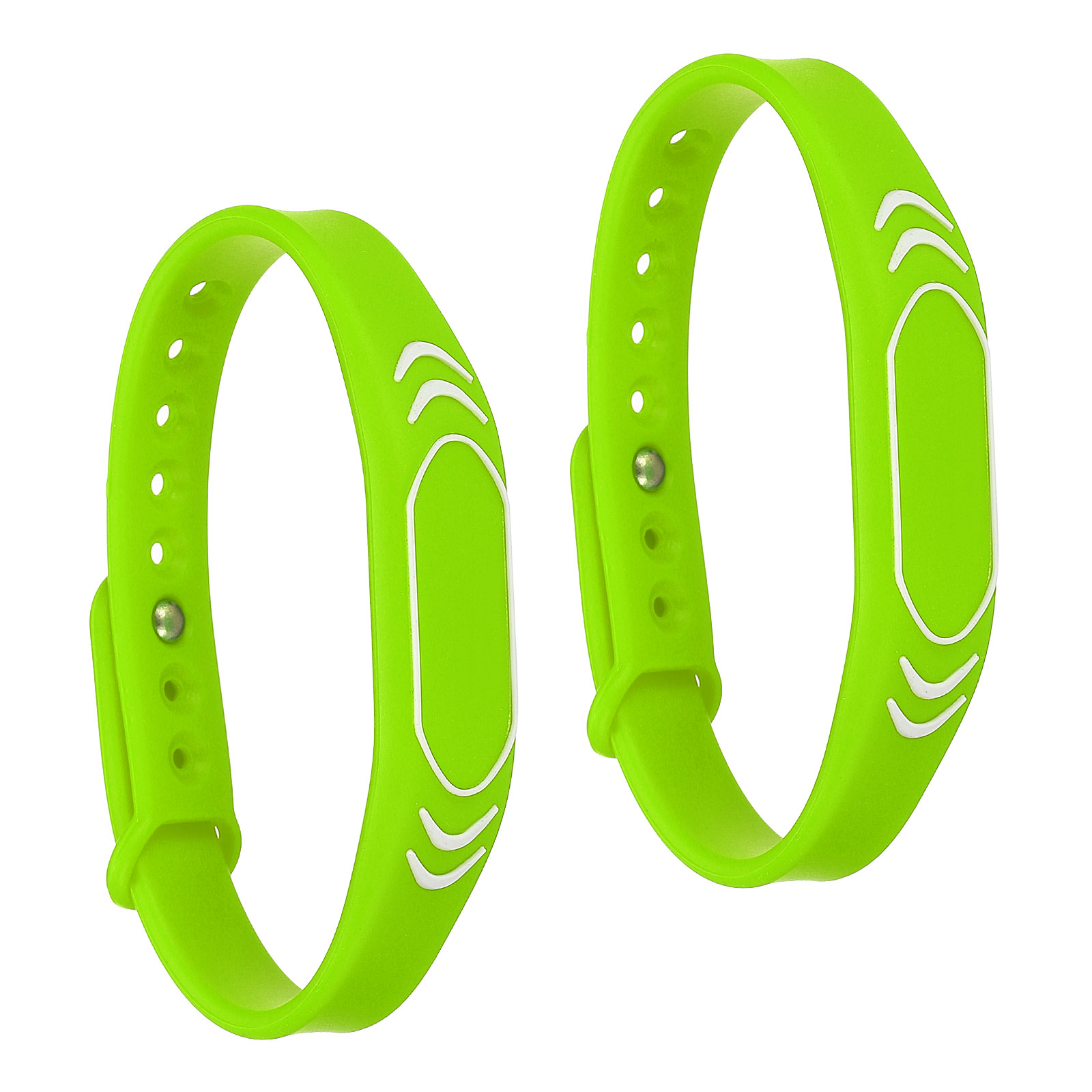 Uxcell RFID Silicone Wristbands 2 Pack 13.56MHZ IC Card Bracelet ...