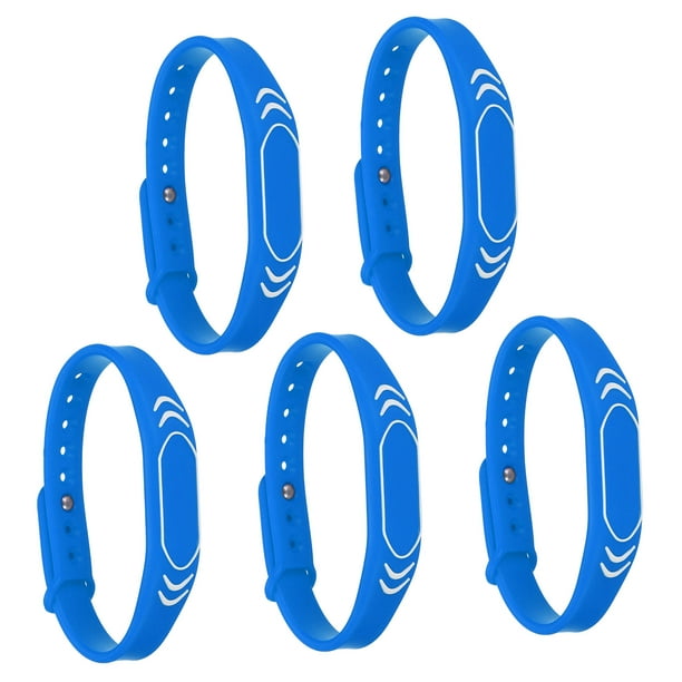 Uxcell RFID Silicone Wristbands 5 Pack 13.56MHZ IC Card Bracelet ...
