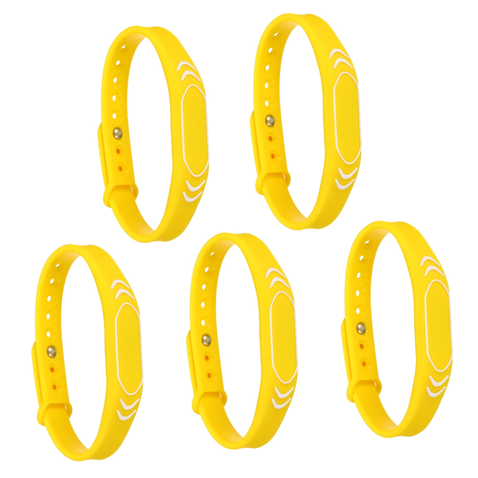 Uxcell RFID Silicone Wristbands 5 Pack 13.56MHZ IC Card Bracelet ...