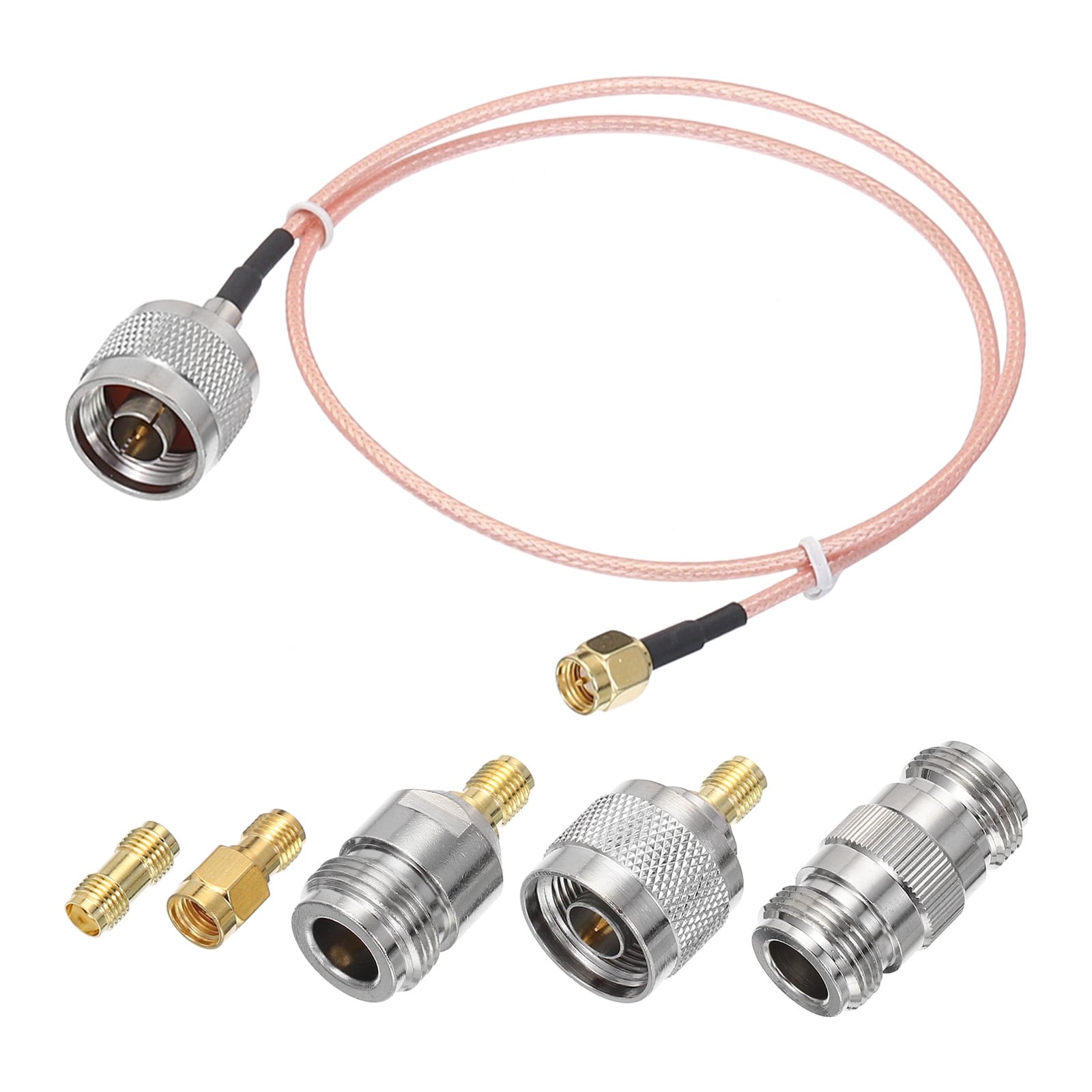Uxcell RG316 Coaxial Cables SMA Male To N Male With Adapter Low Loss RF ...