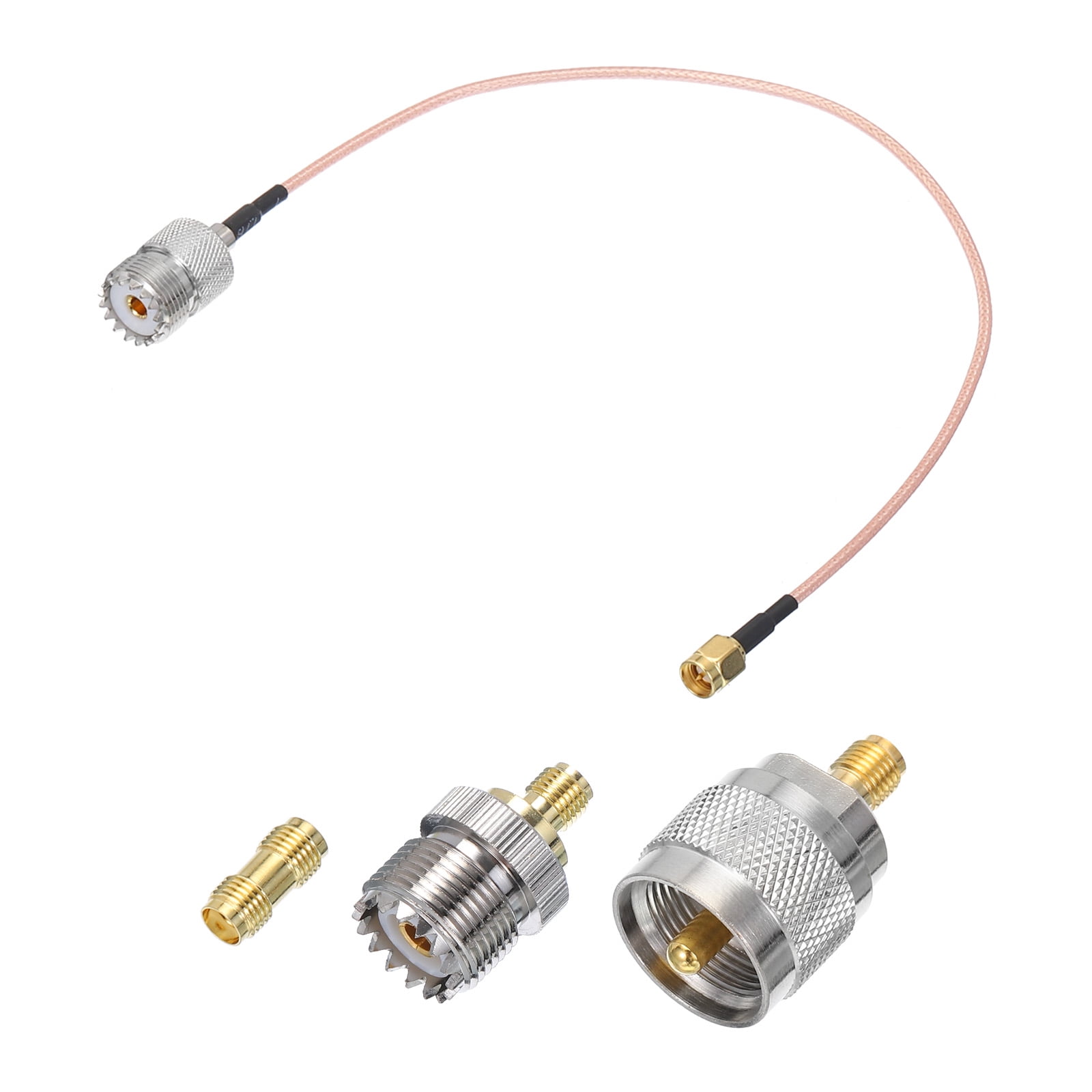 Uxcell RG316 Coaxial Cables SMA Male To UHF Female With Adapter Low ...