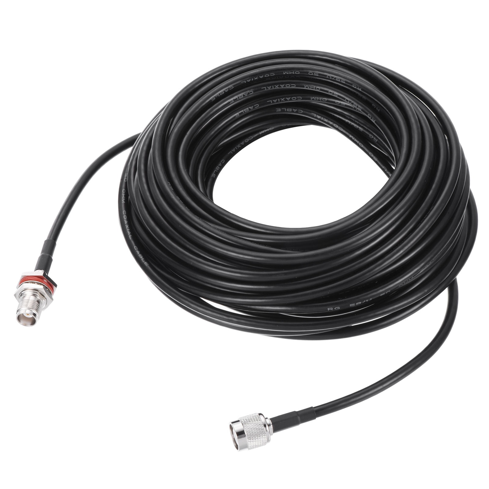 Uxcell RG58 RF Coaxial Cable TNC Male to TNC Female Pigtail Jumper ...