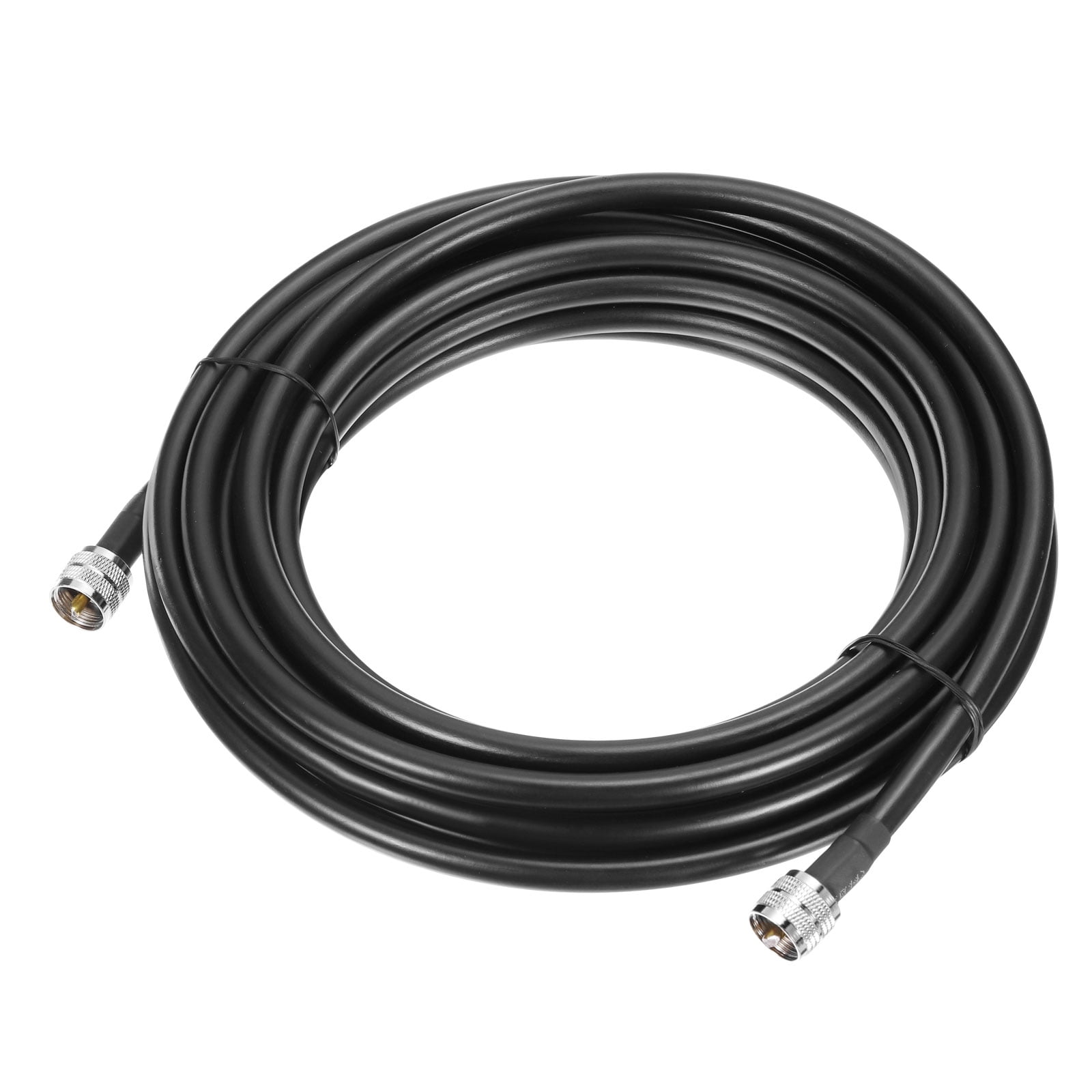 Uxcell RG8/U Coax Cable Pl-259 Male to Pl-259 Male Cable Connectors 6m ...