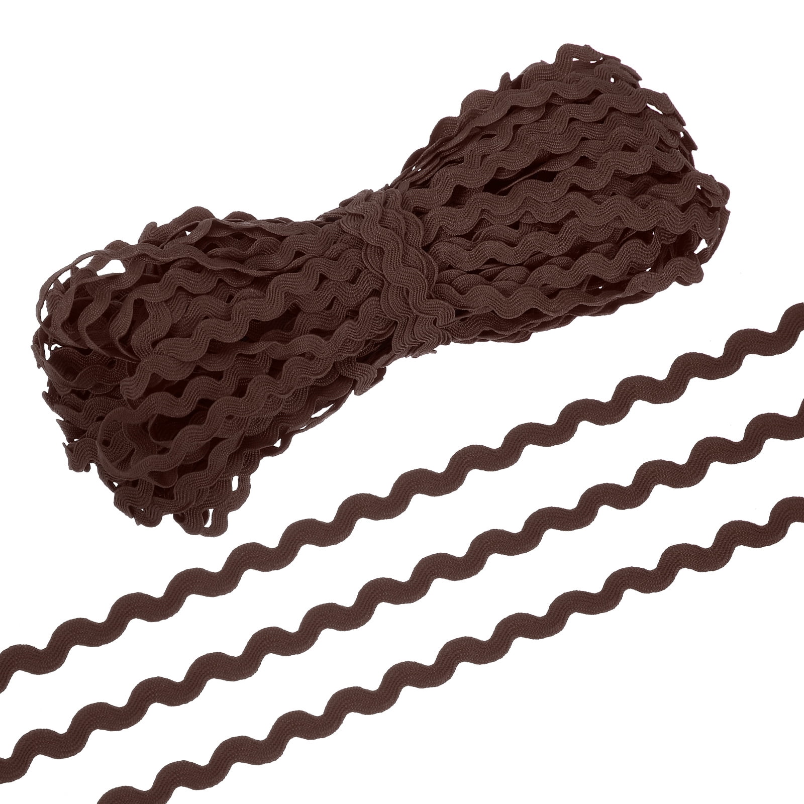 Uxcell RIC Rac Trim, Wave Bending Fringe Trim Ribbon for Sewing Crafts ...