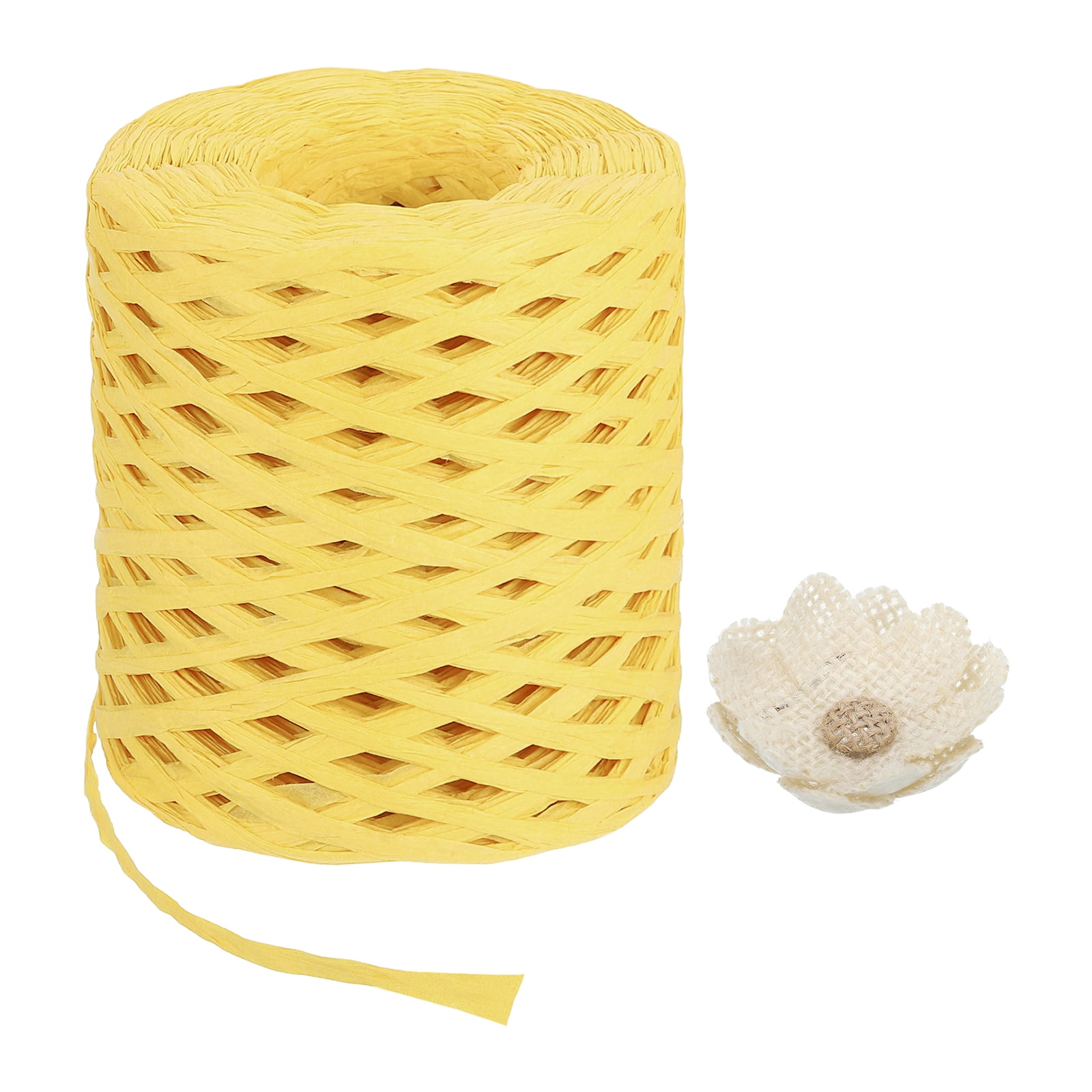 Uxcell Raffia Paper Craft Ribbon 200m/656ft Raffia Ribbon Raffia String ...