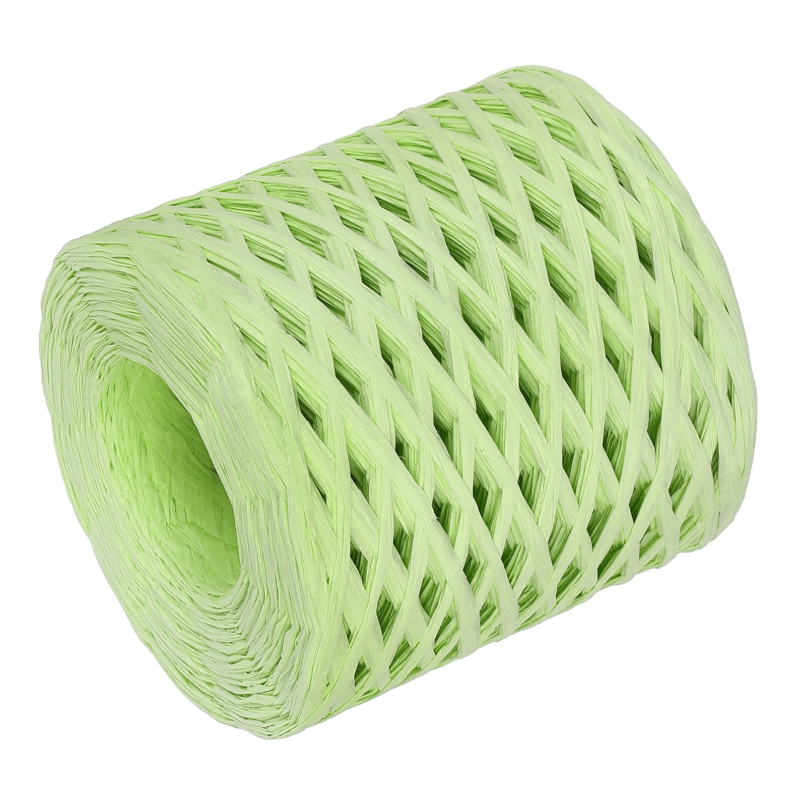 Uxcell Raffia Paper Craft Rope Ribbon 219 Yards Fruit Green for ...
