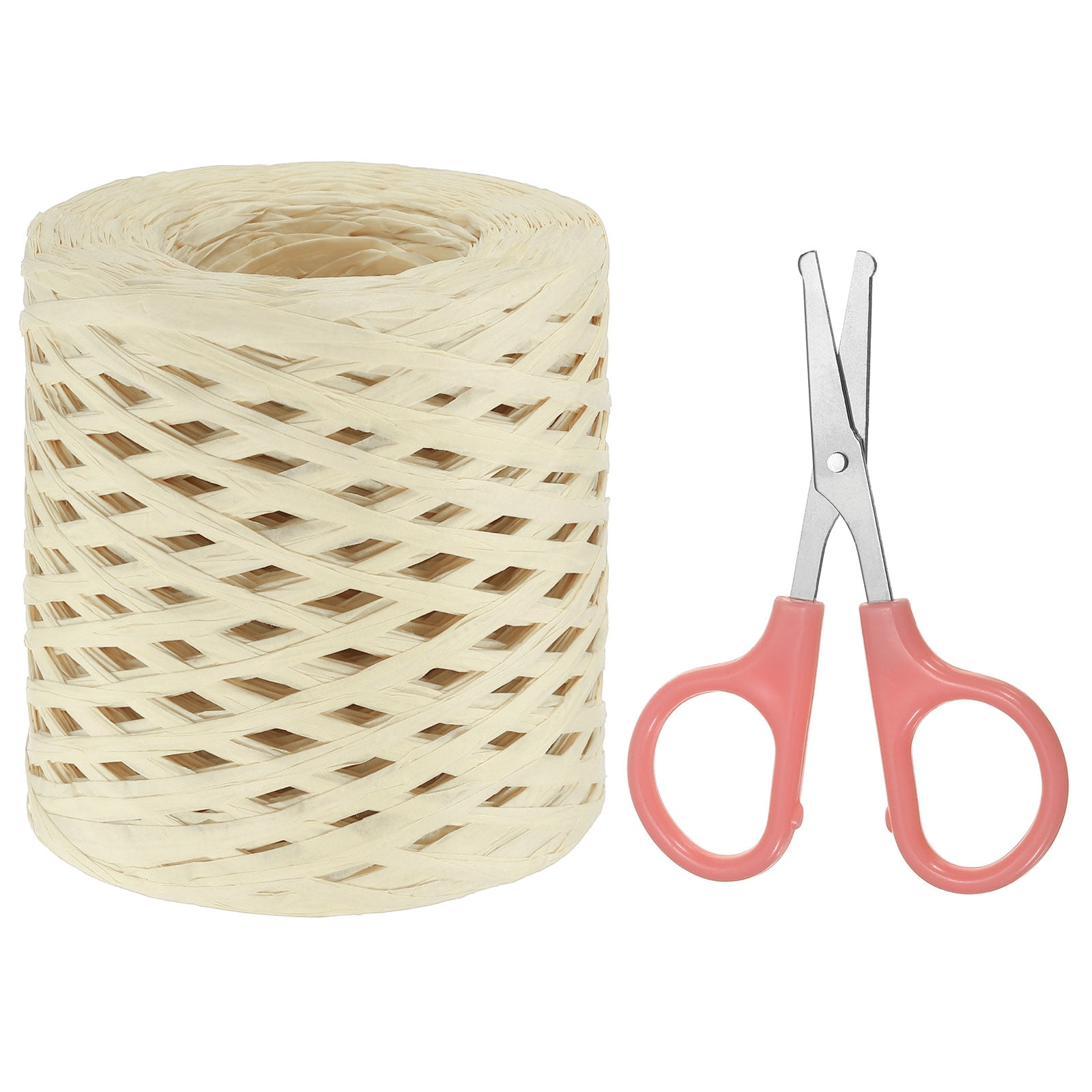 Uxcell Raffia Ribbon, Natural Raffia String with Scissor, Pale Green ...