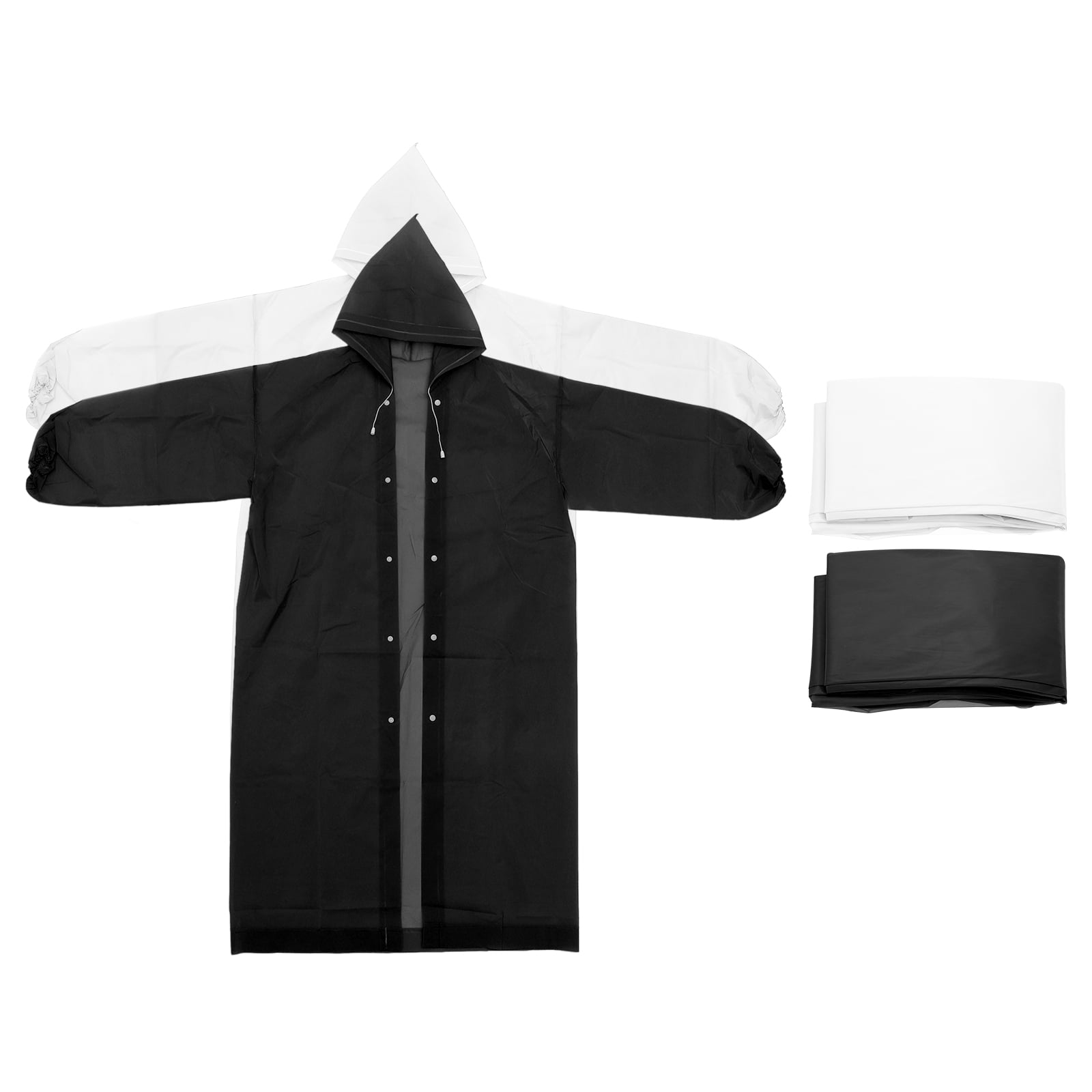 Uxcell Rain Ponchos for Adults, 2 Pack Reusable EVA Rain Coat for ...