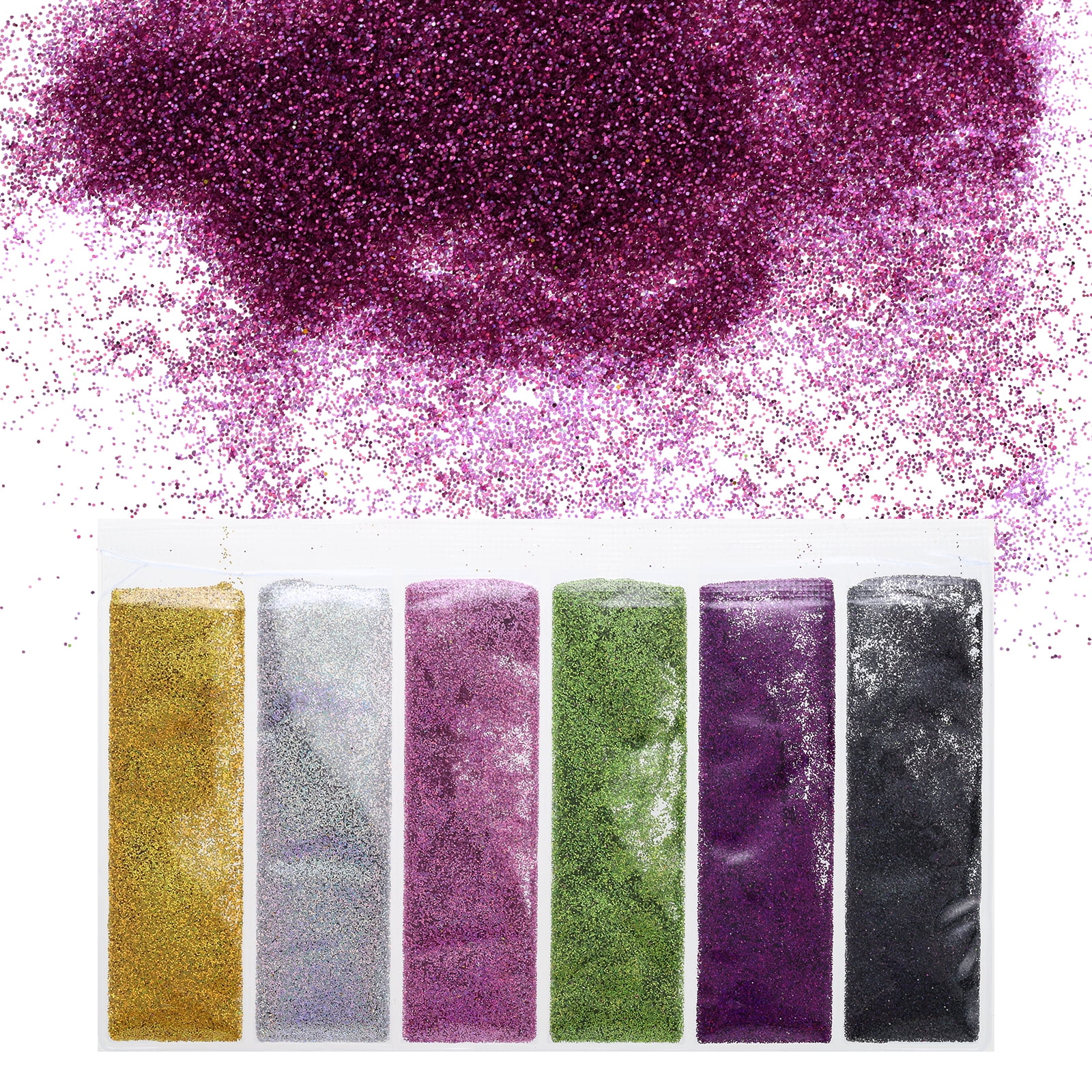 Uxcell Rainbow Extra Fine Glitters Resin Epoxy Accessories Crafts ...