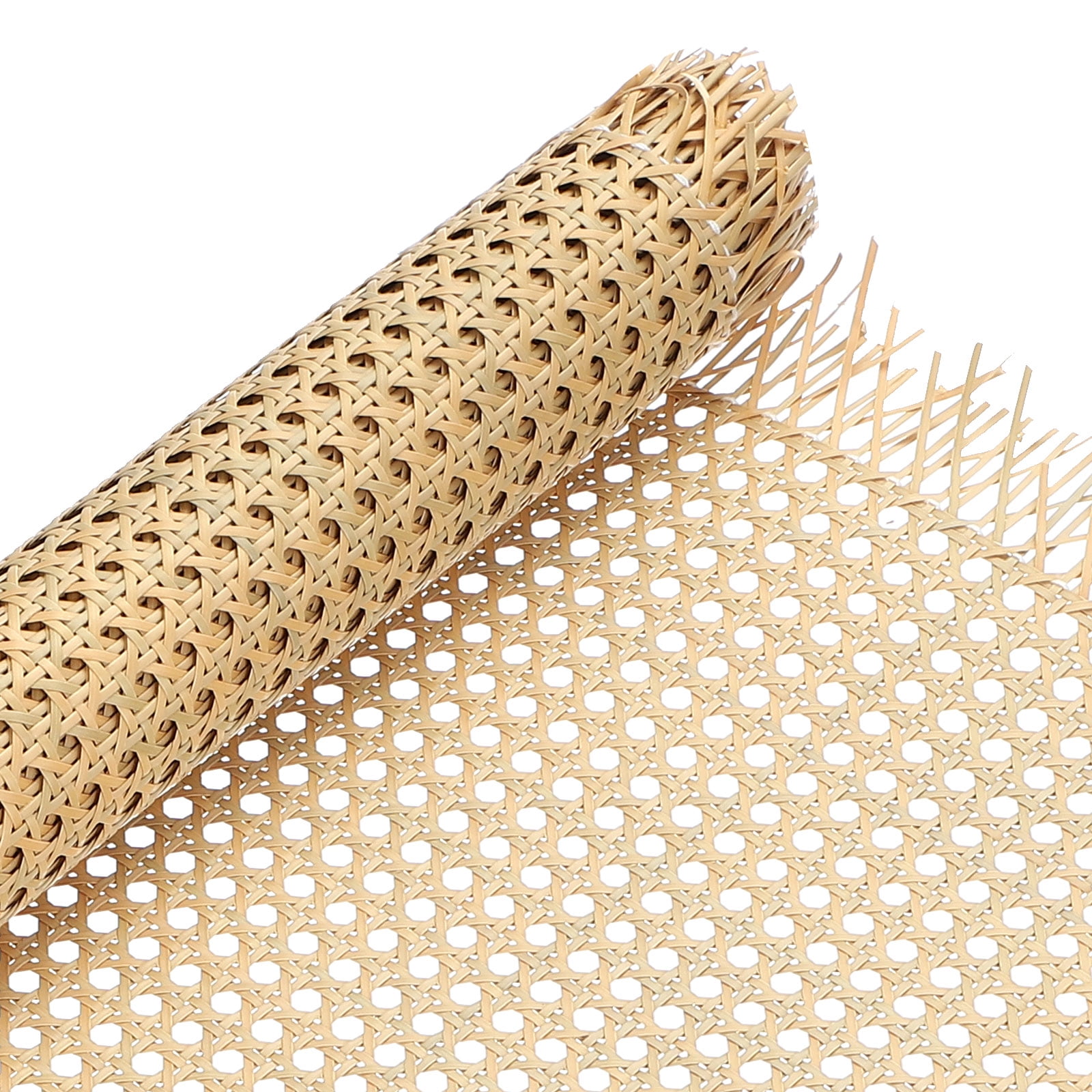 Uxcell Rattan Webbing Roll Woven Synthetic Poly Open Mesh Rattan Sheet ...