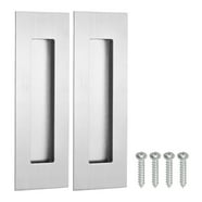 ZOENHOU 2 Pack 4.4 x 2.7 Inches Black Recessed Pull Handles, Zinc Alloy ...