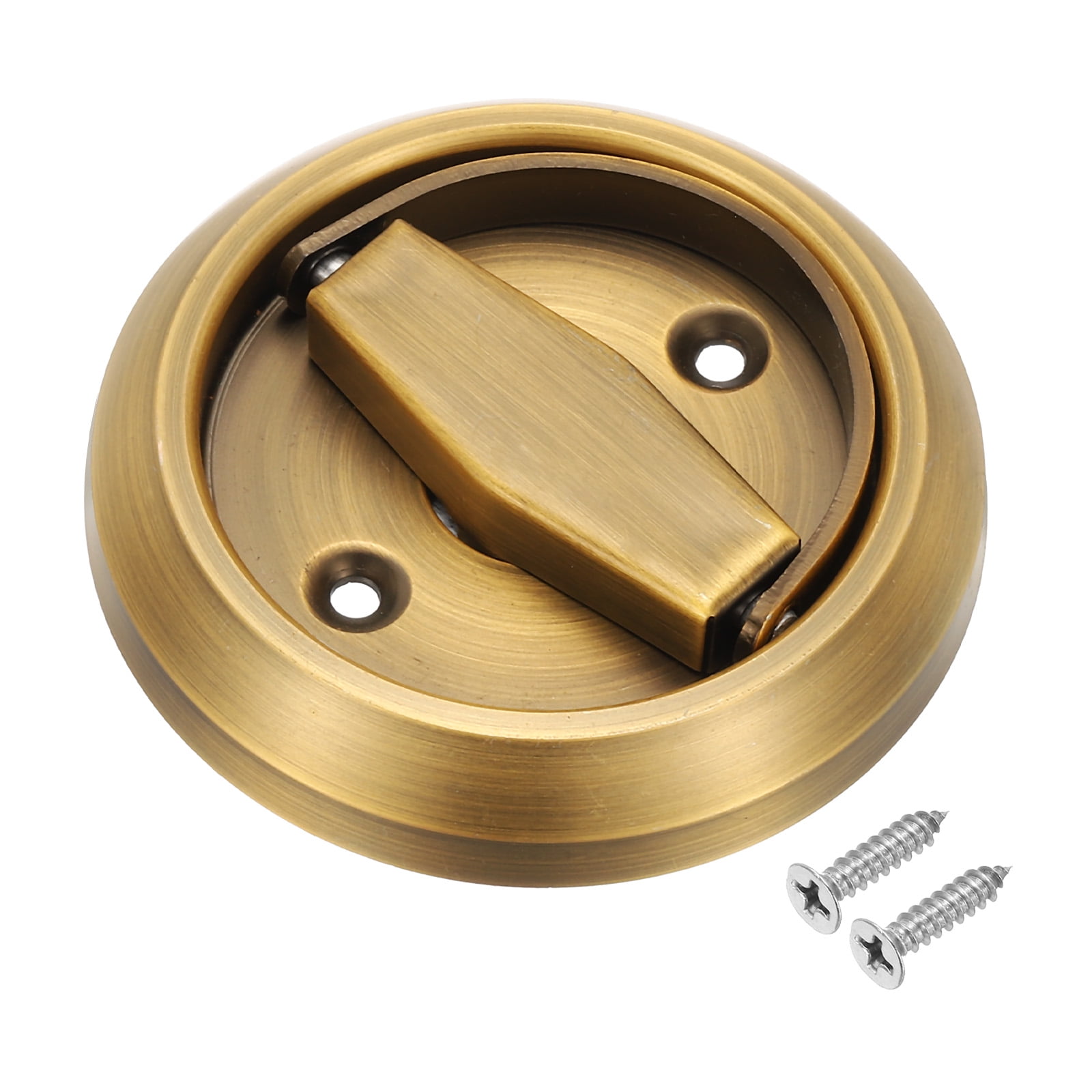 Uxcell Recessed Sliding Door Pulls Handles Round Hidden Closet Finger ...