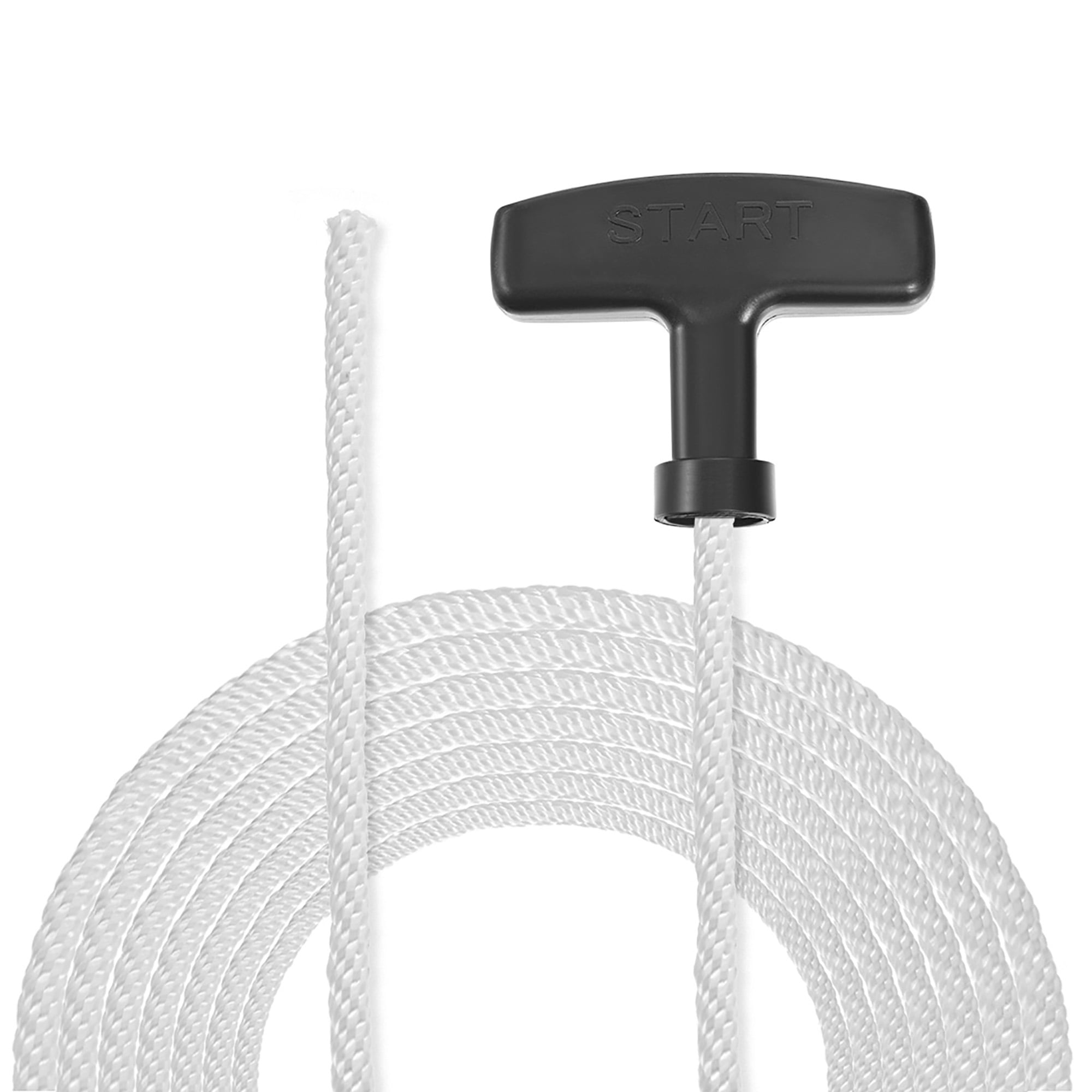 Uxcell Recoil start Rope Plastic Handle 0.2" Dia 4.6ft Nylon Pull Cord ...