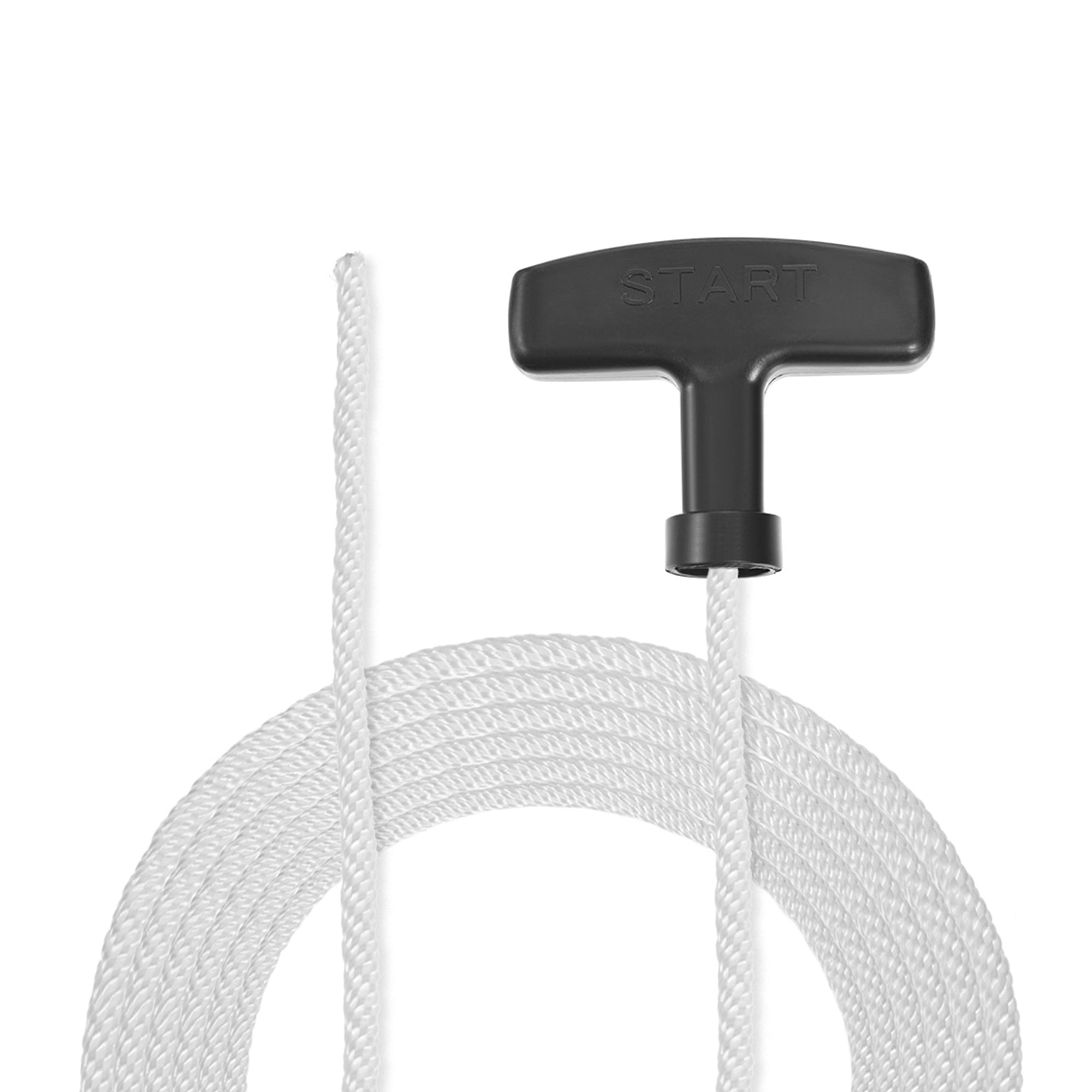 Uxcell Recoil start Rope with Plastic Handle 0.1 Dia 4ft Nylon Pull ...