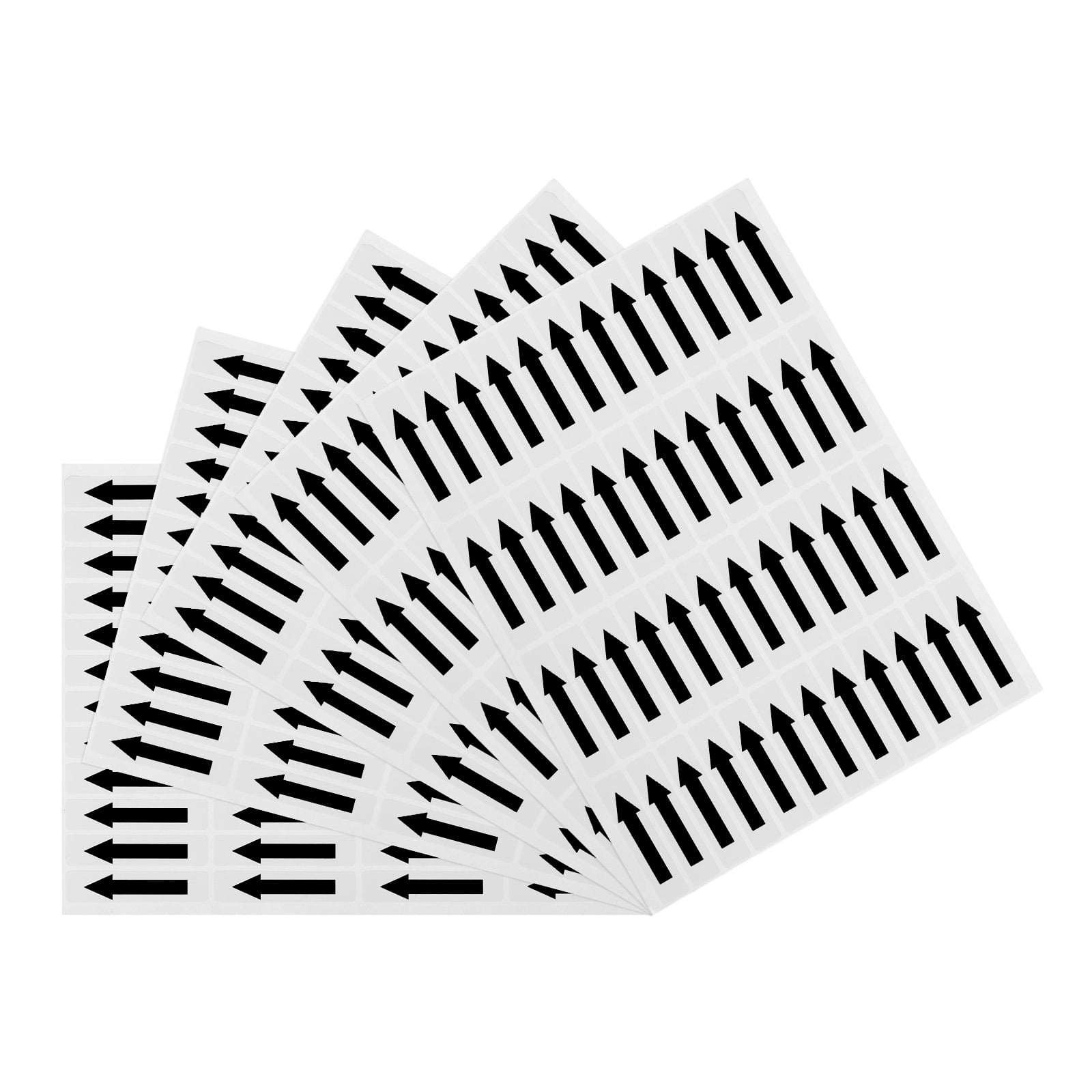 Uxcell Rectangle Arrow Shape Stickers Labels Color Coded 2.17"x0.47 ...