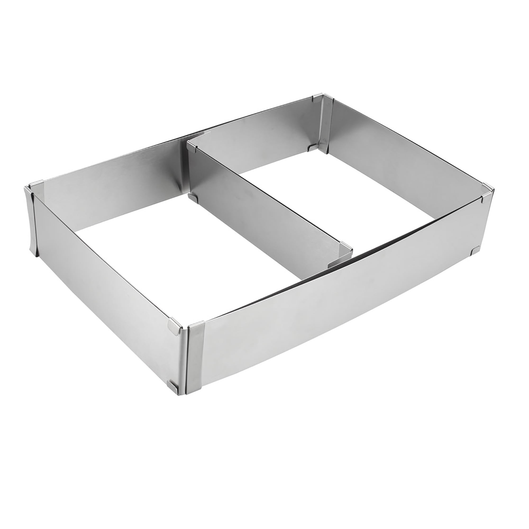 Uxcell Rectangle Cake Case Baking Ring Retractable Extendable Stainless ...