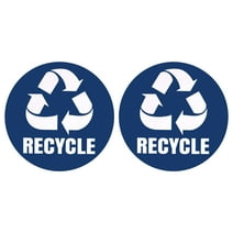 Uxcell Trash Stickers Decals Bin Labels Large Vinyl for Stainless Steel ...