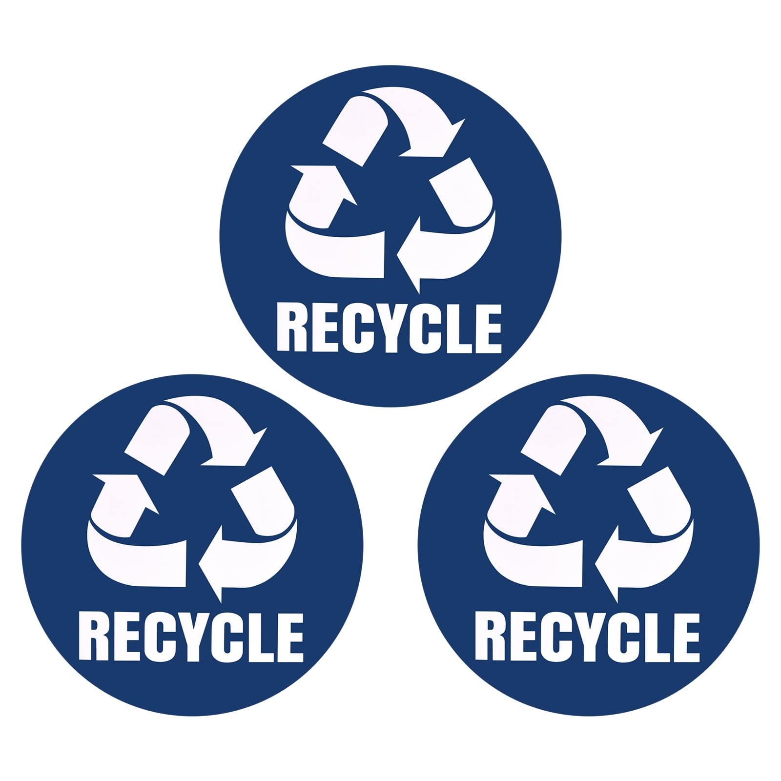 Uxcell Recycle Sticker Bin Labels Large Recycling Vinyl for Stainless ...