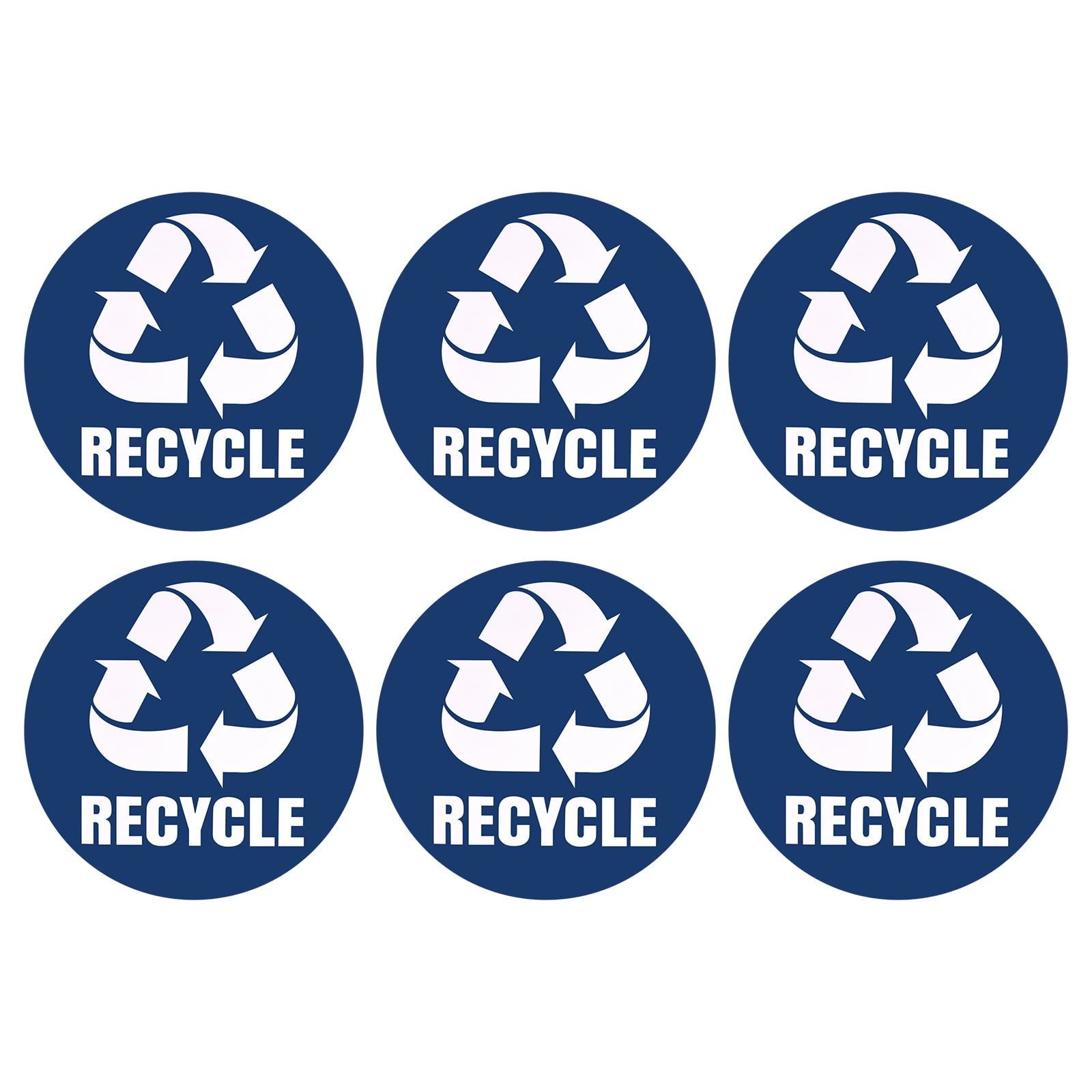 Uxcell Recycle Sticker Bin Labels Large Recycling Vinyl for Stainless ...