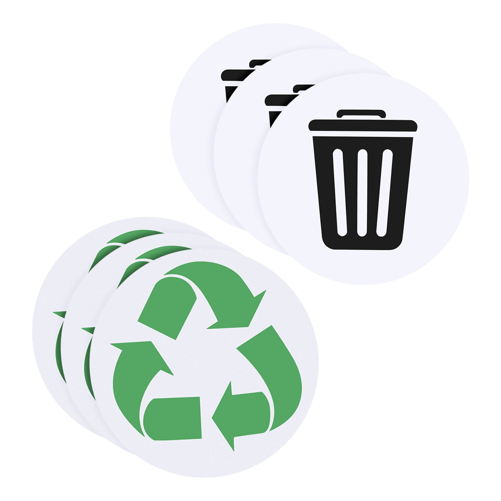 Uxcell Recycle Sticker Trash Can Decals 5 Inch Large Recycling Vinyl ...