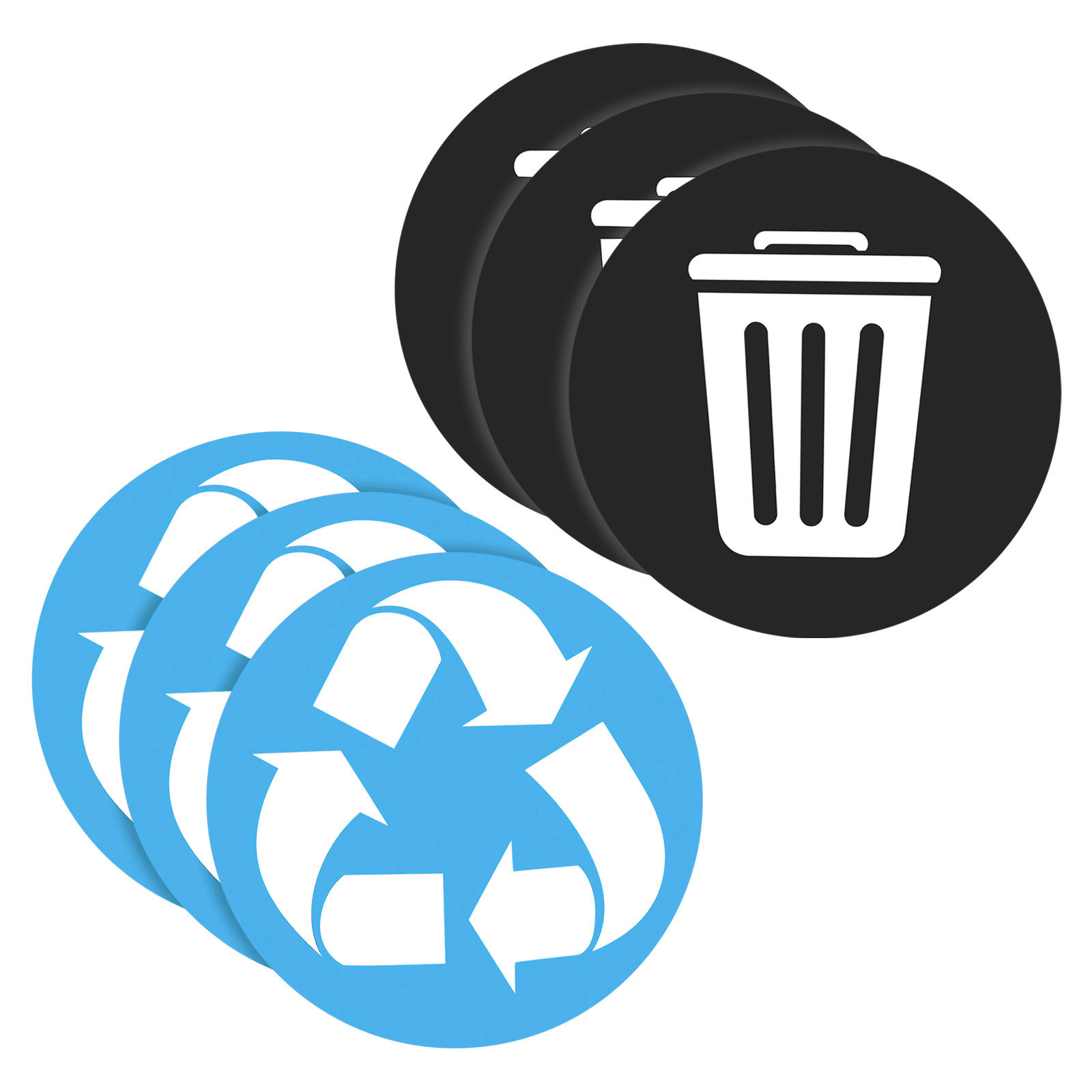 Uxcell Recycle Sticker Trash Can Decals 5 Inch Large Recycling Vinyl ...