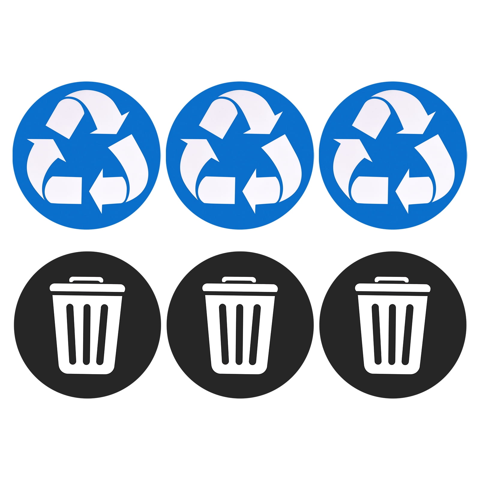 Uxcell Recycle Sticker Trash Can Decals 5 Inch Self-Adhesive Recycling ...